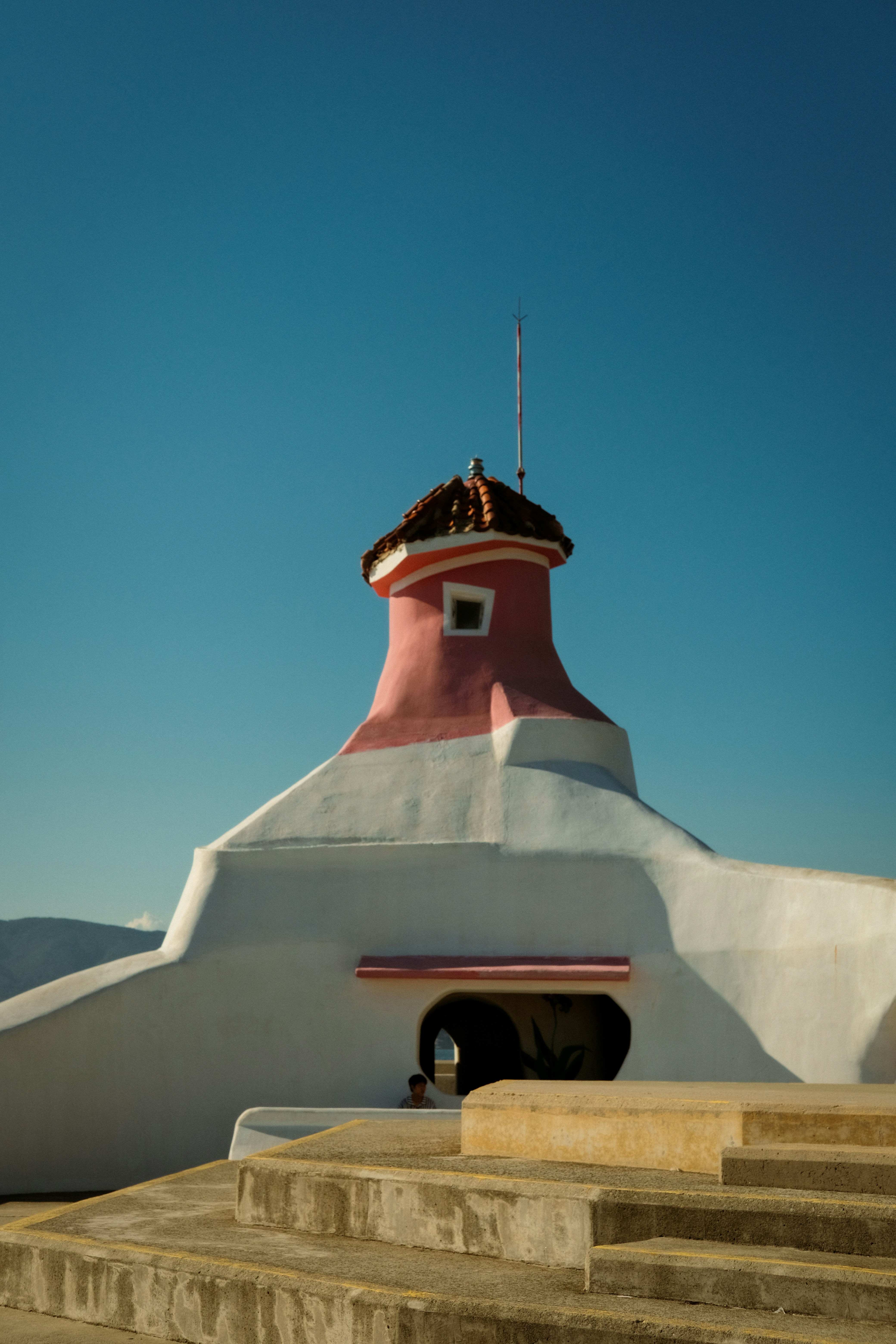 Whimsical Architecture Against a Clear Sky