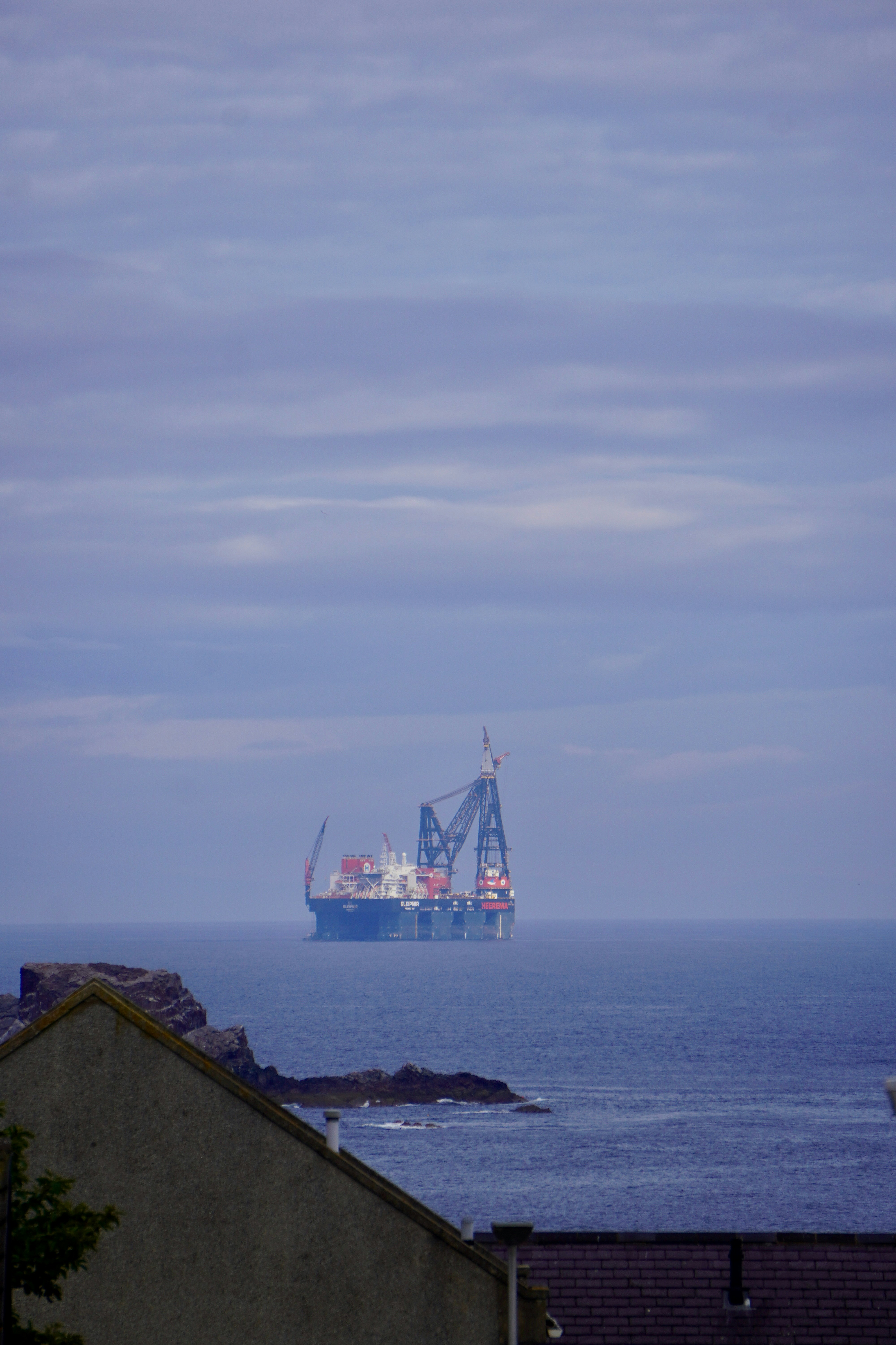 Industrial Giants: A Maritime Encounter