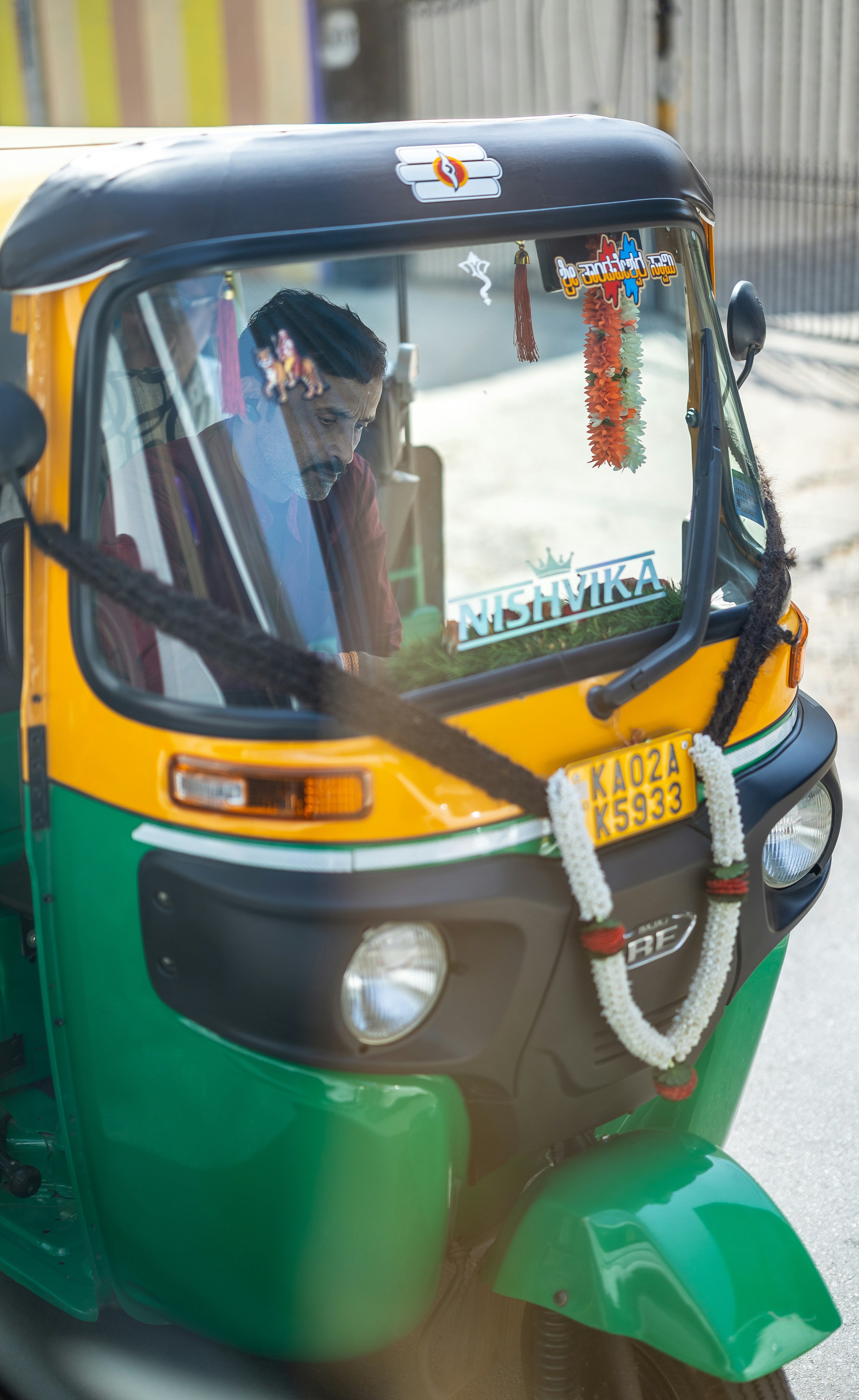 Urban Journey: A Glimpse Inside the Auto Rickshaw