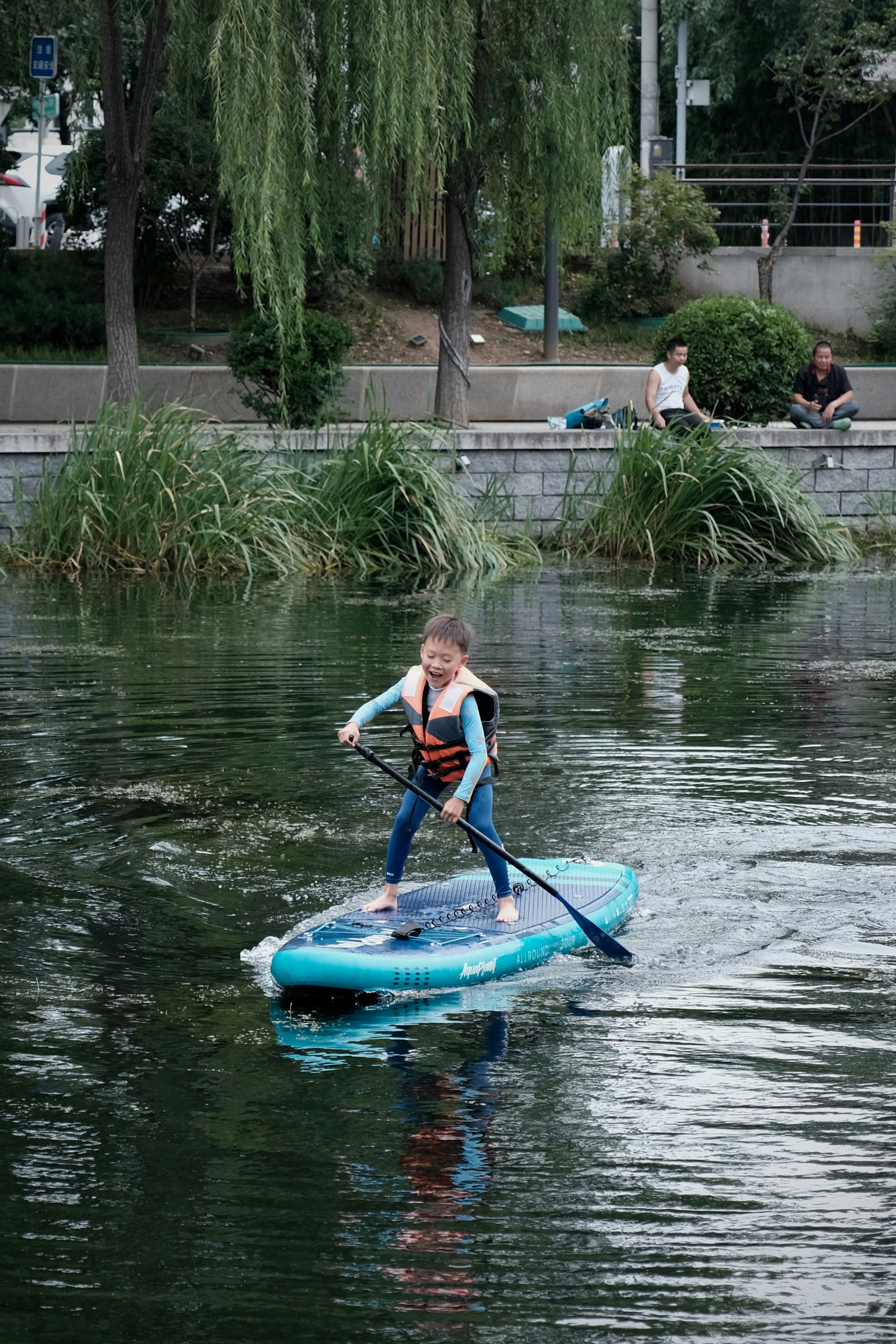 Joyful Paddleboarding Adventure