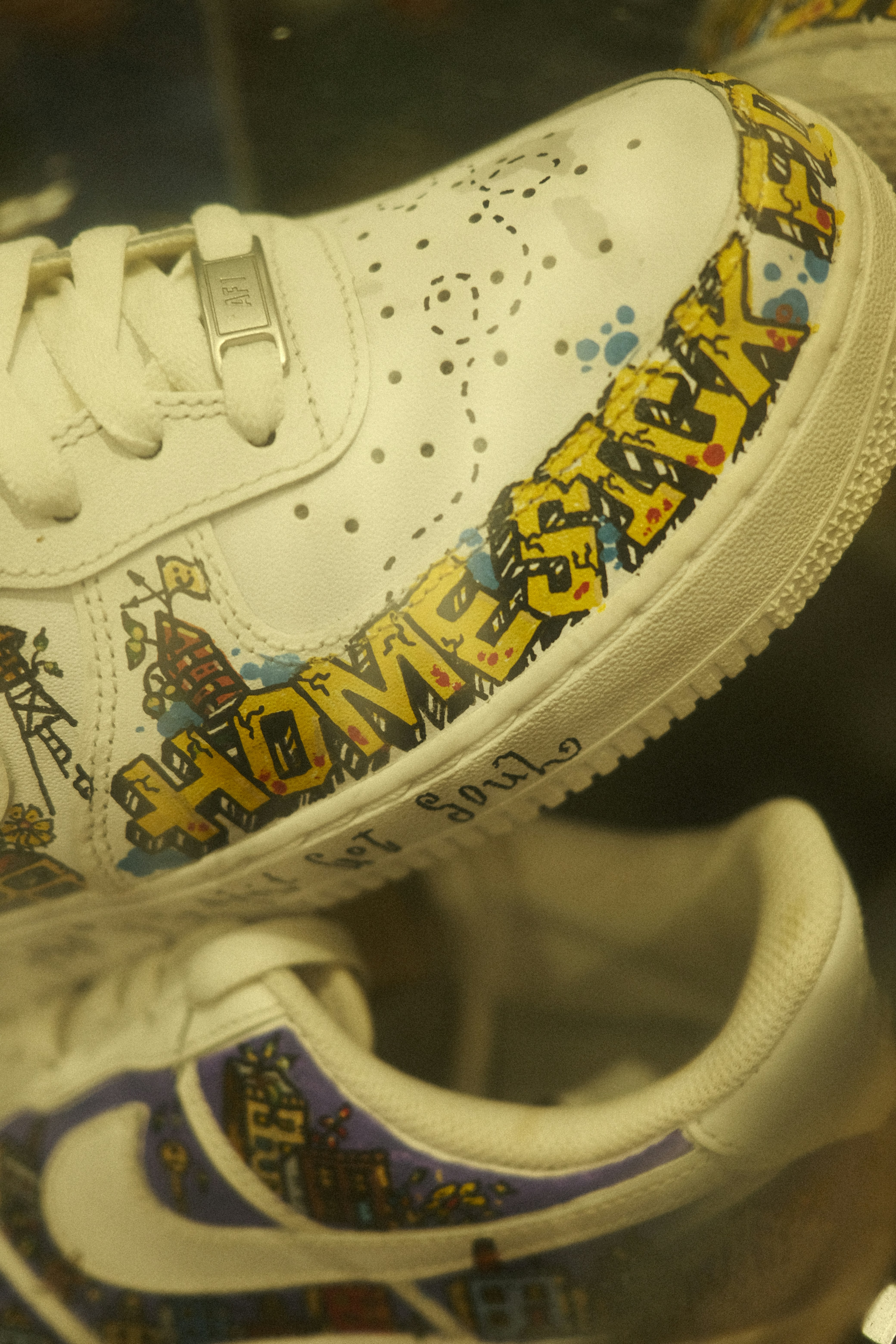 Graffiti-Trimmed Sneaker Whimsy