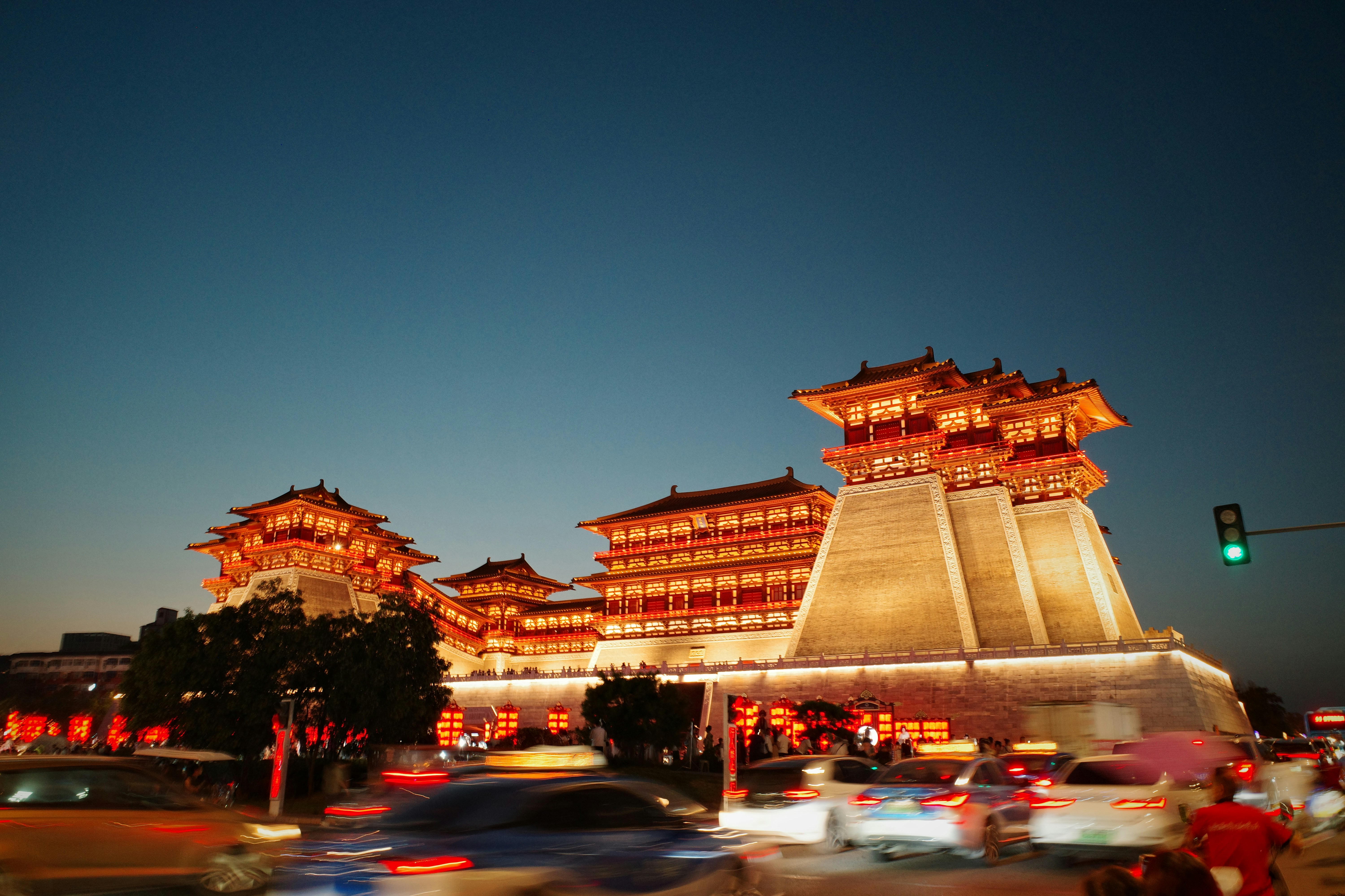 Twilight Serenity at the Ancient Pavilion