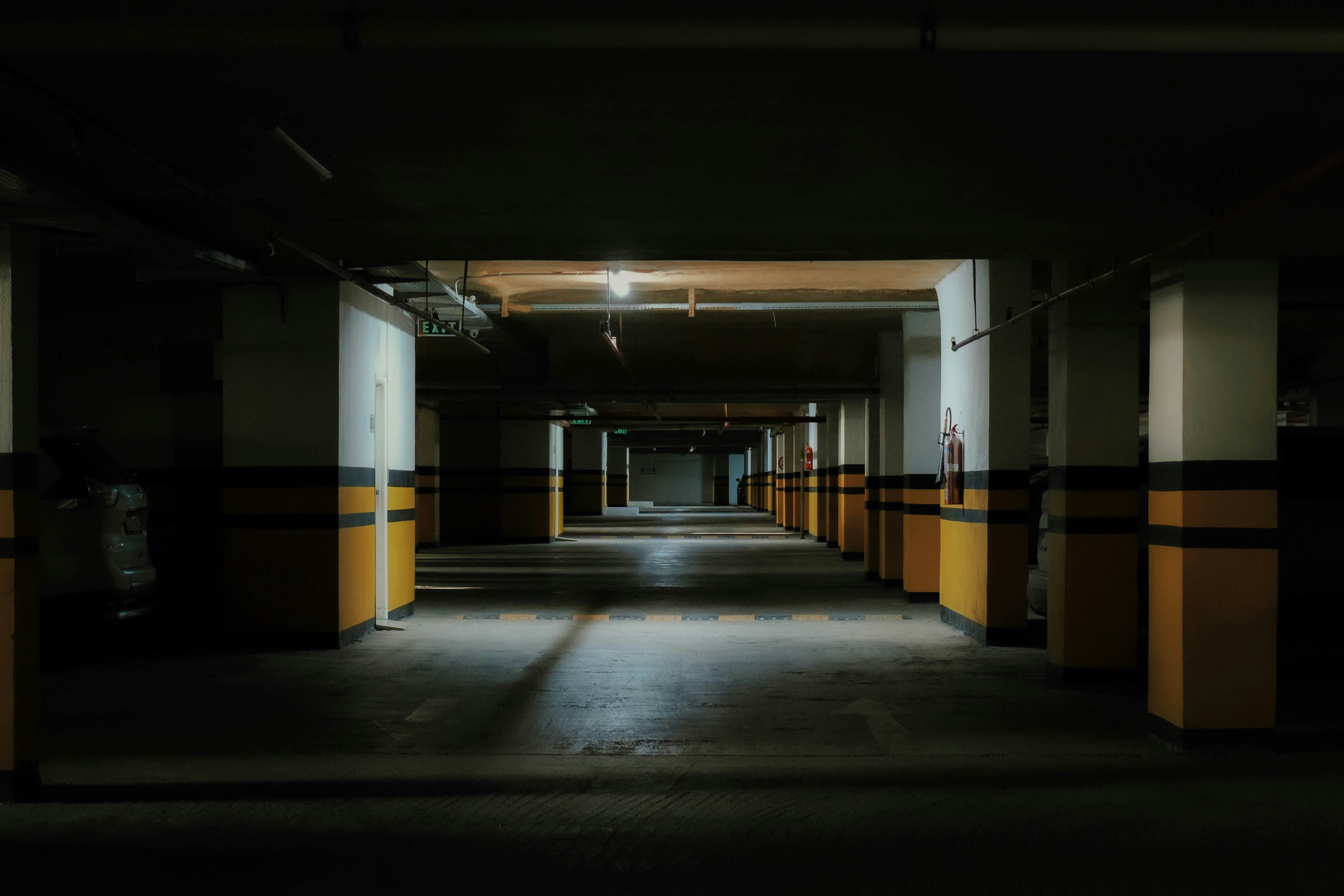 Echoes of Abandonment: A Desolate Parking Structure