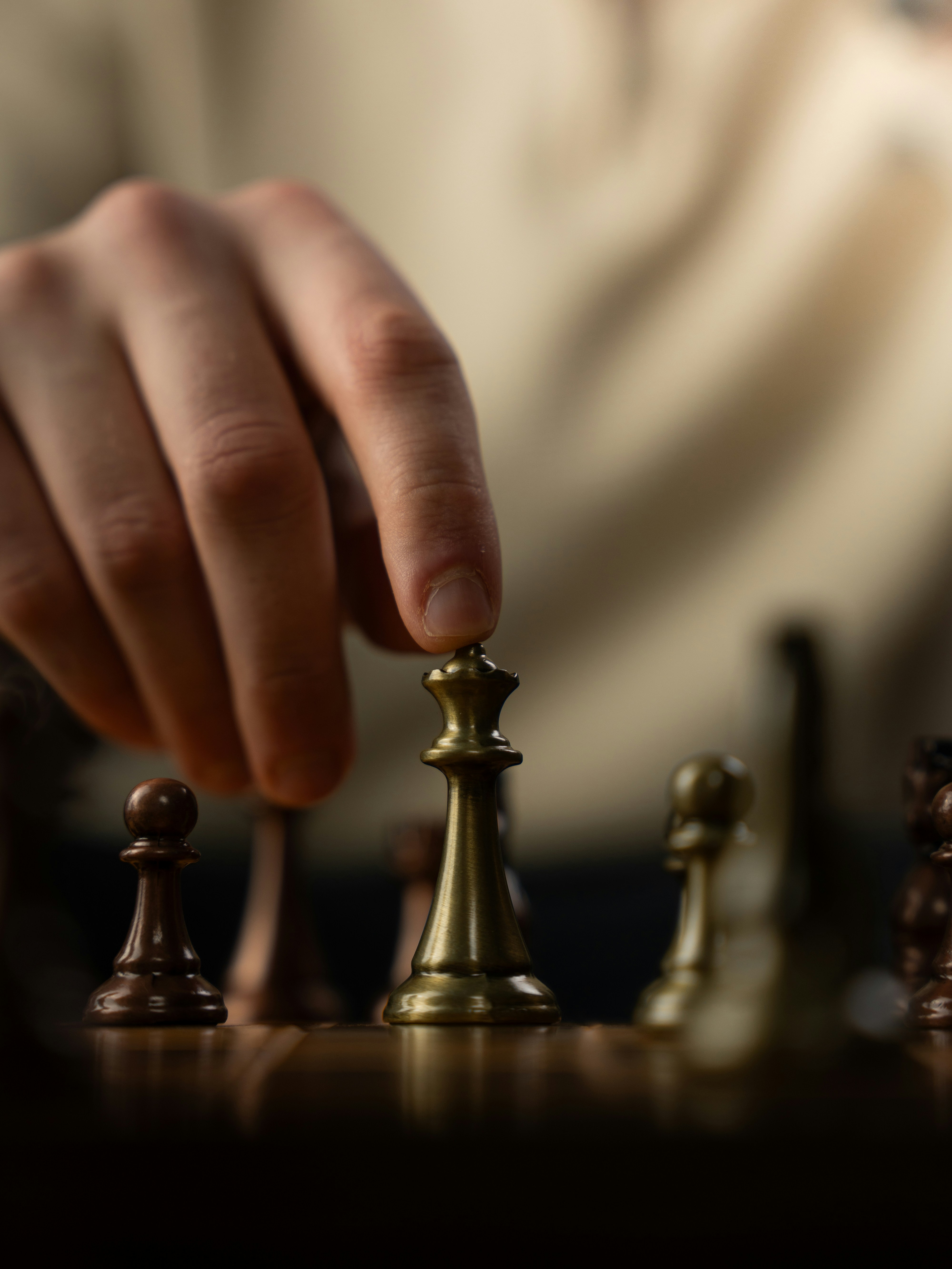 Checkmate in Bronze: The Hand Moves a Regal King