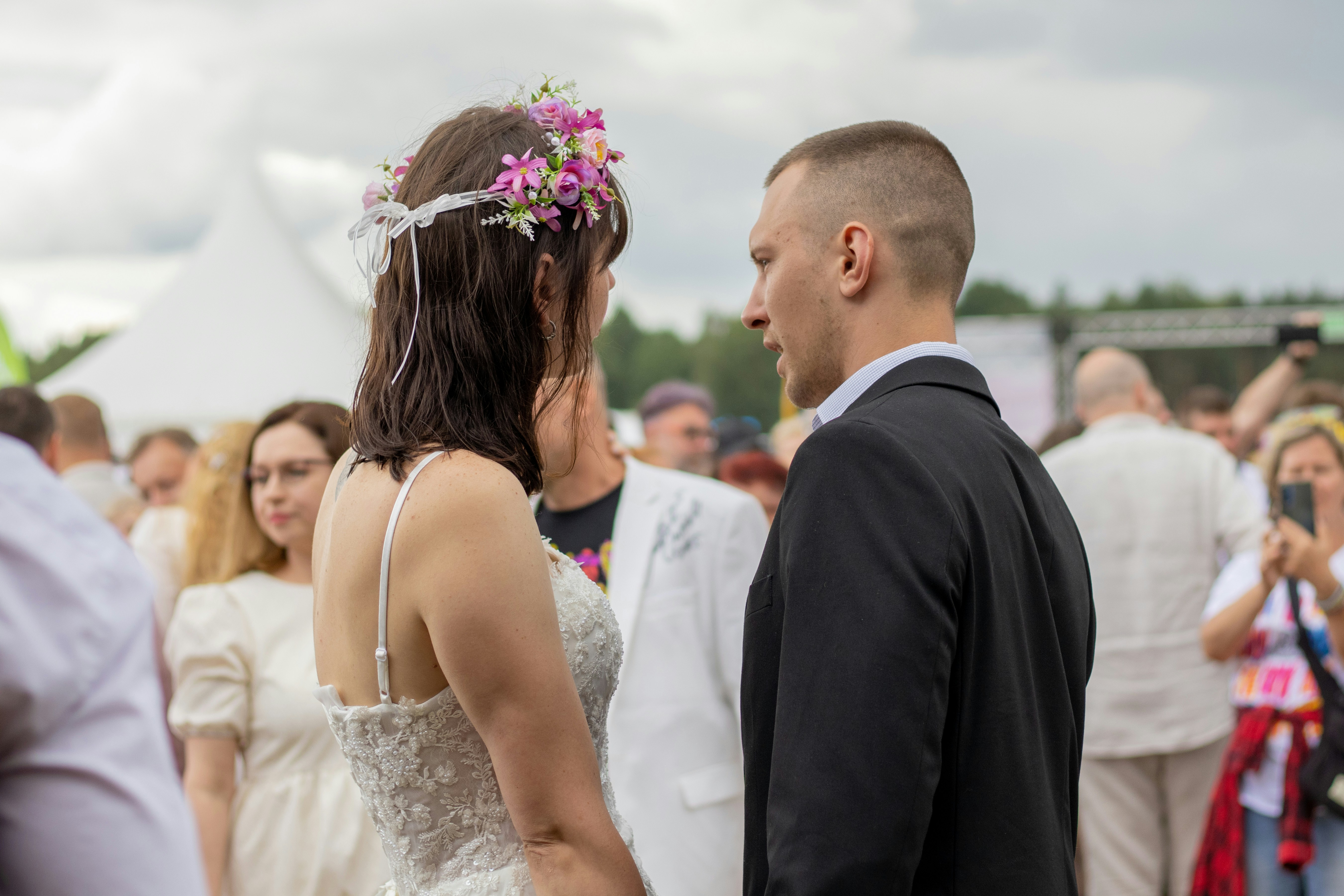 Whispers of Vows in a Sea of Celebration