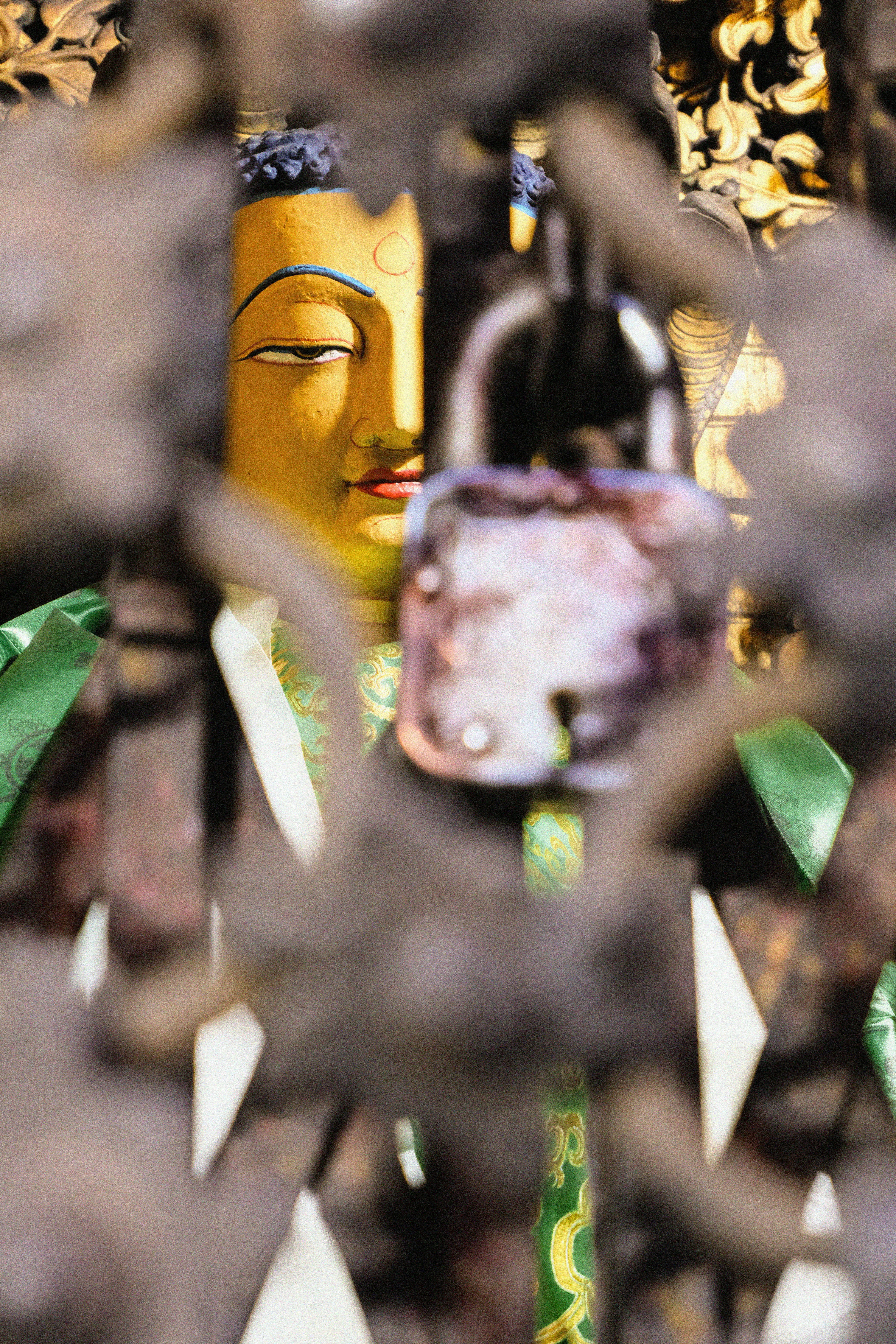 Guarded Serenity: The Buddha Behind Bars
