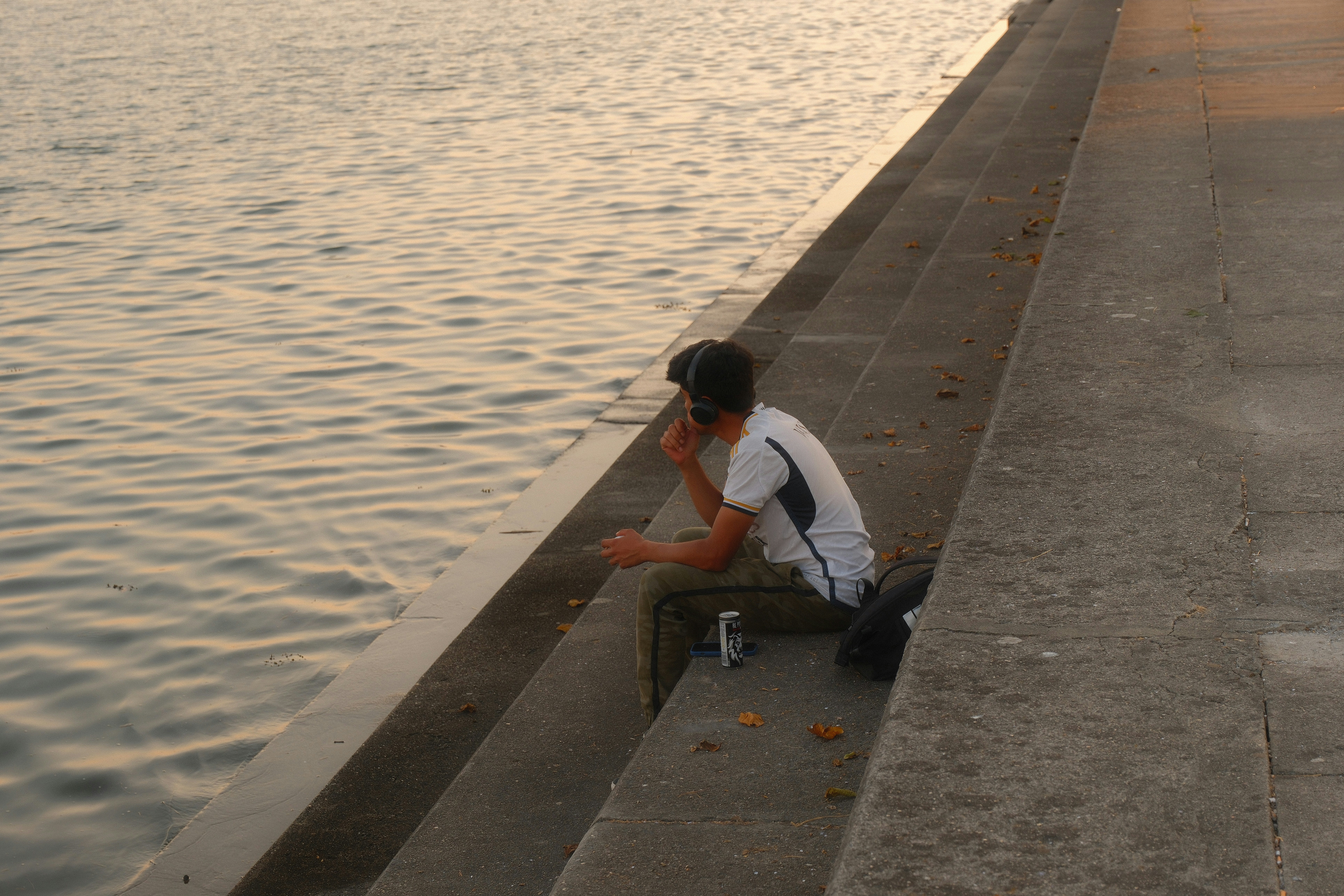 Contemplative Moments by the Water's Edge