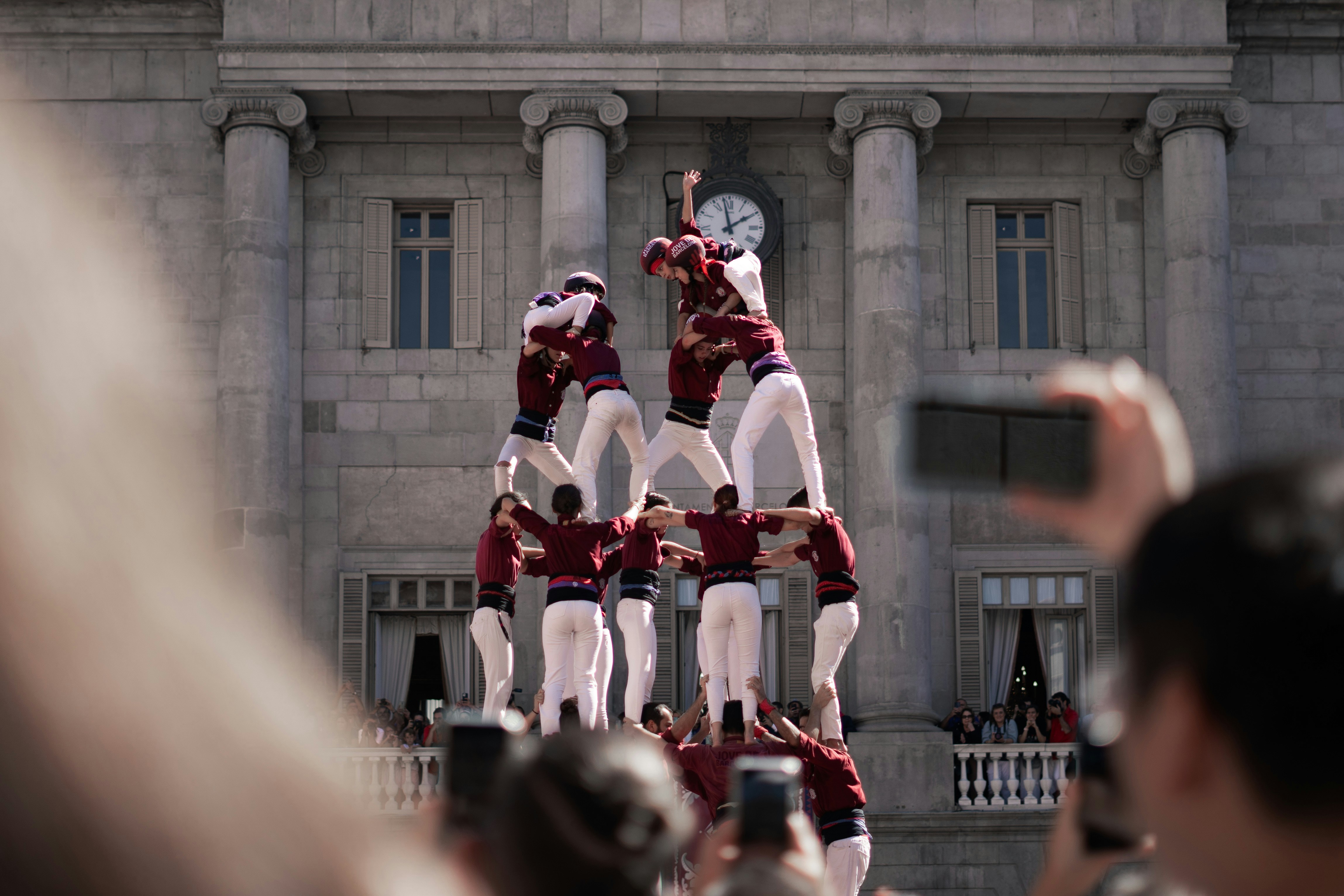 Aerial Unity: The Art of Human Towers