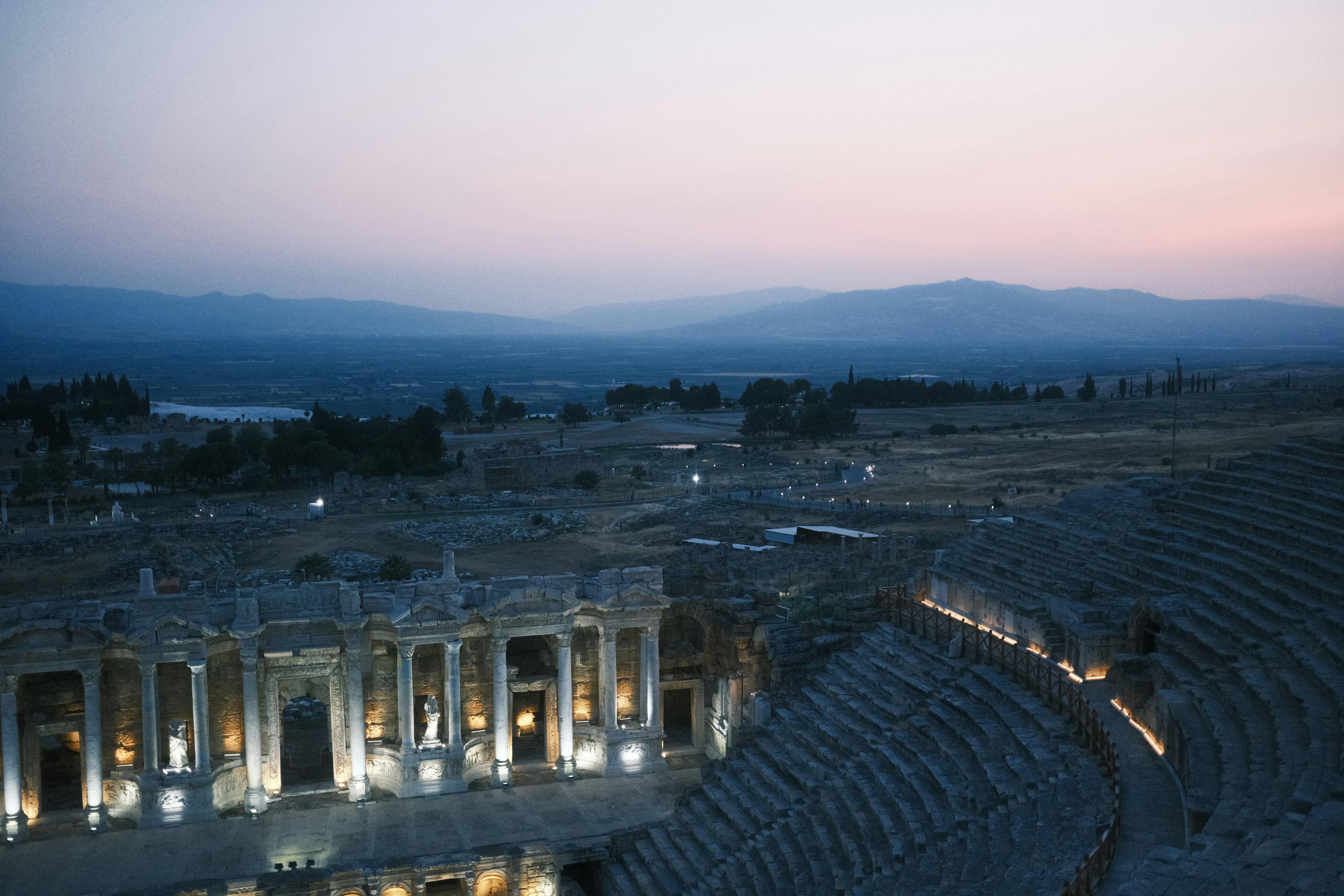 Echoes of Ancient Grandeur: The Ruins at Dusk