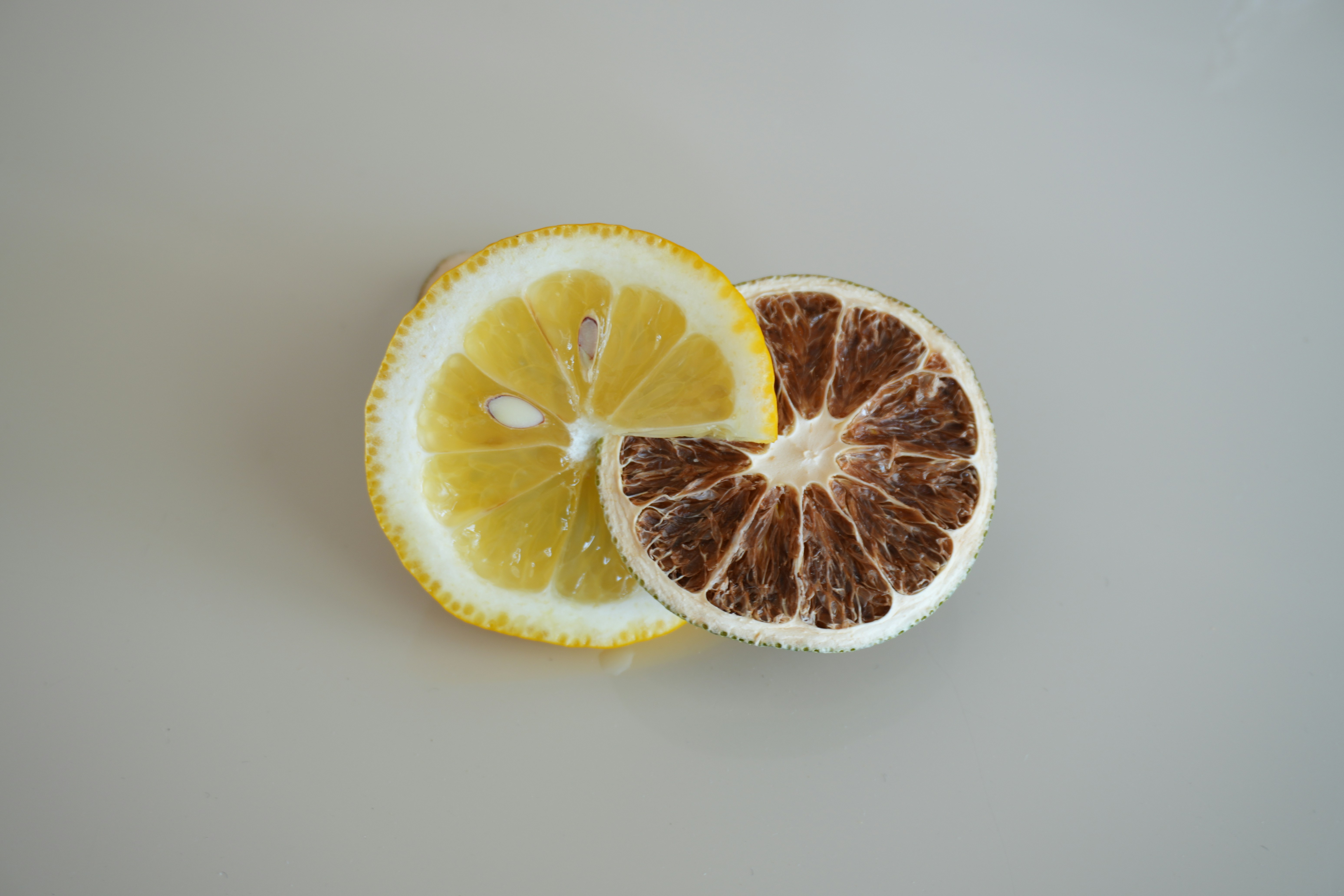 Citrus Contrast: A Tale of Two Halves