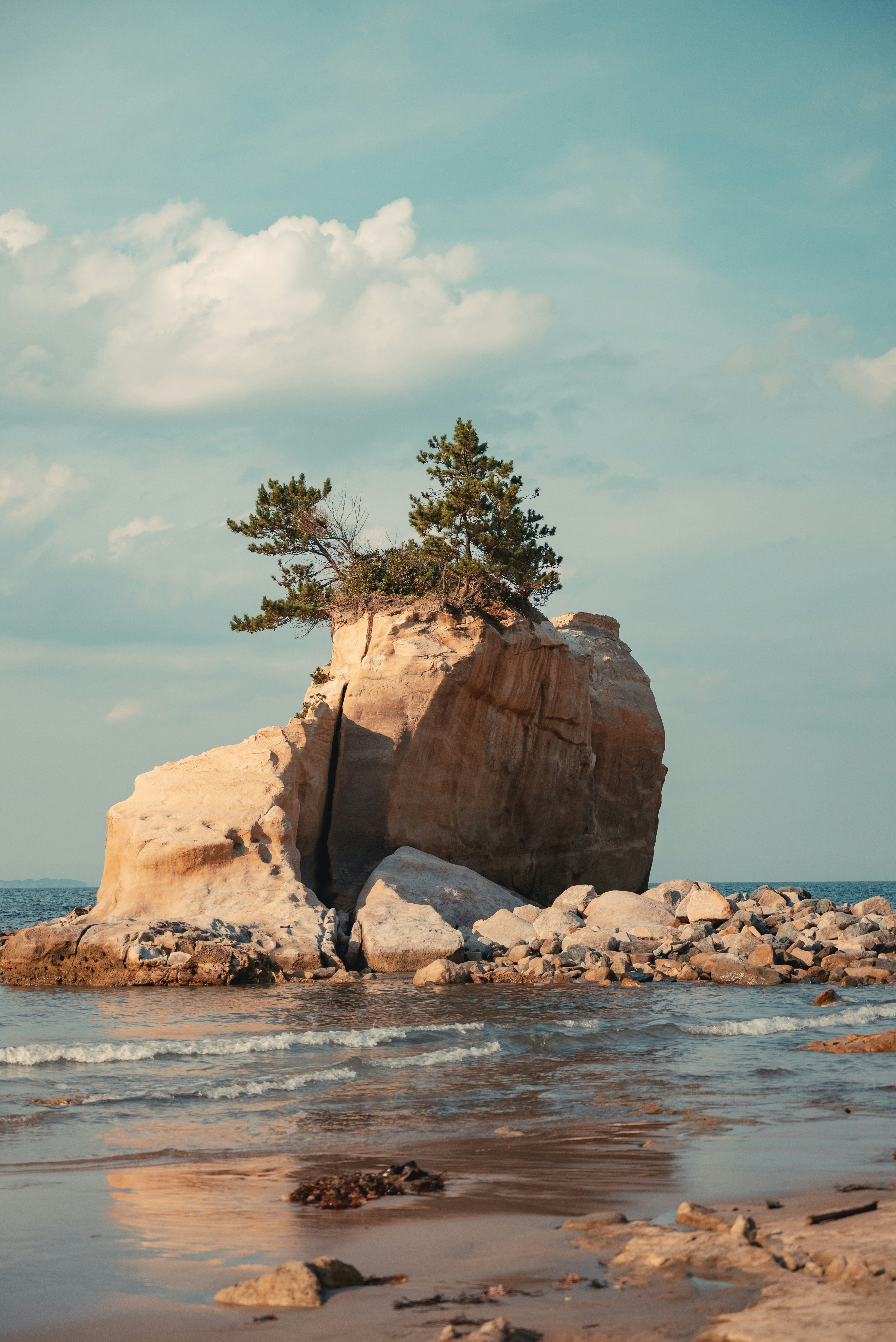 Isolated Serenity: The Lone Sentinel of the Shore