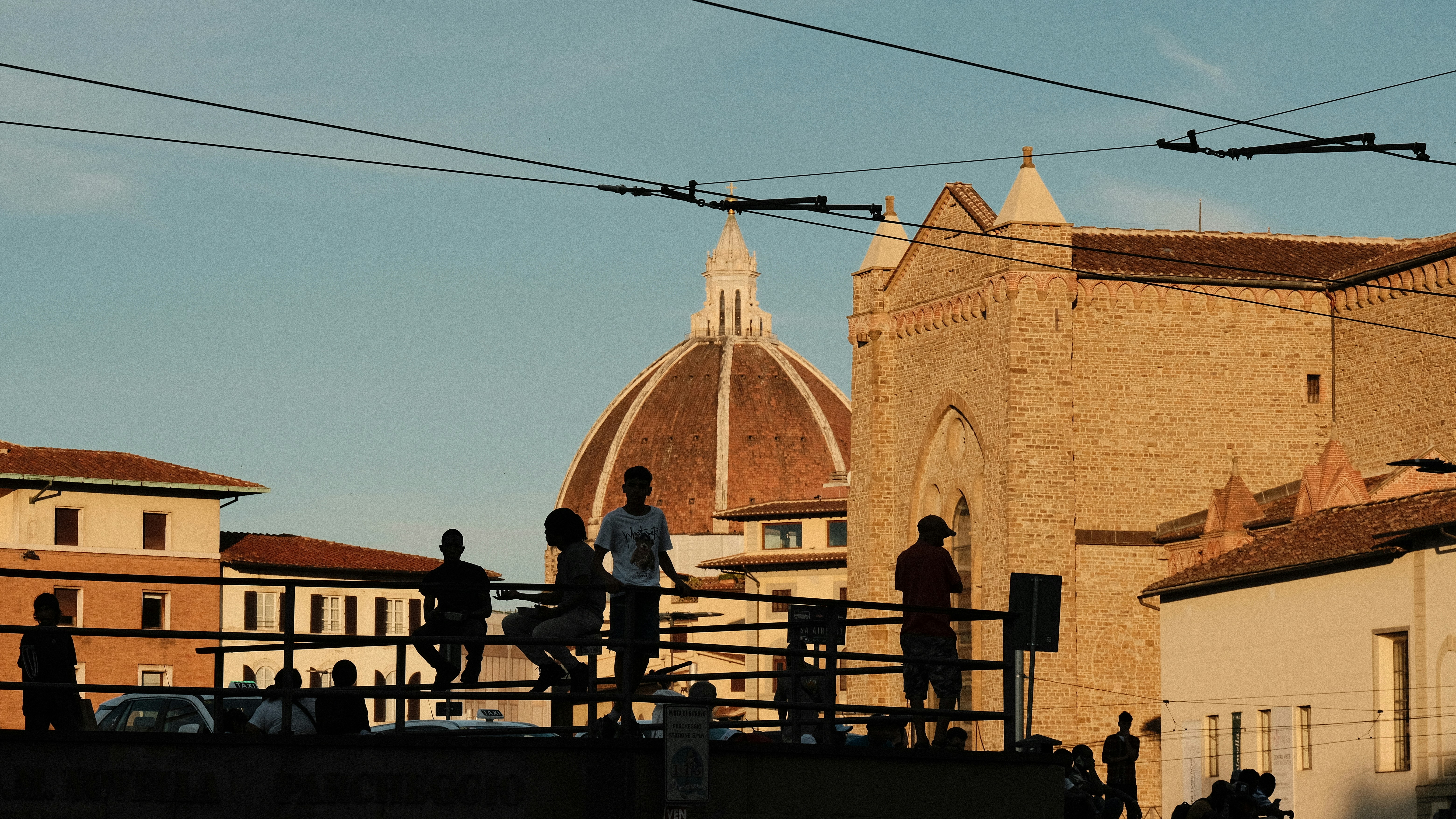 Silhouettes Against the Florentine Skyline