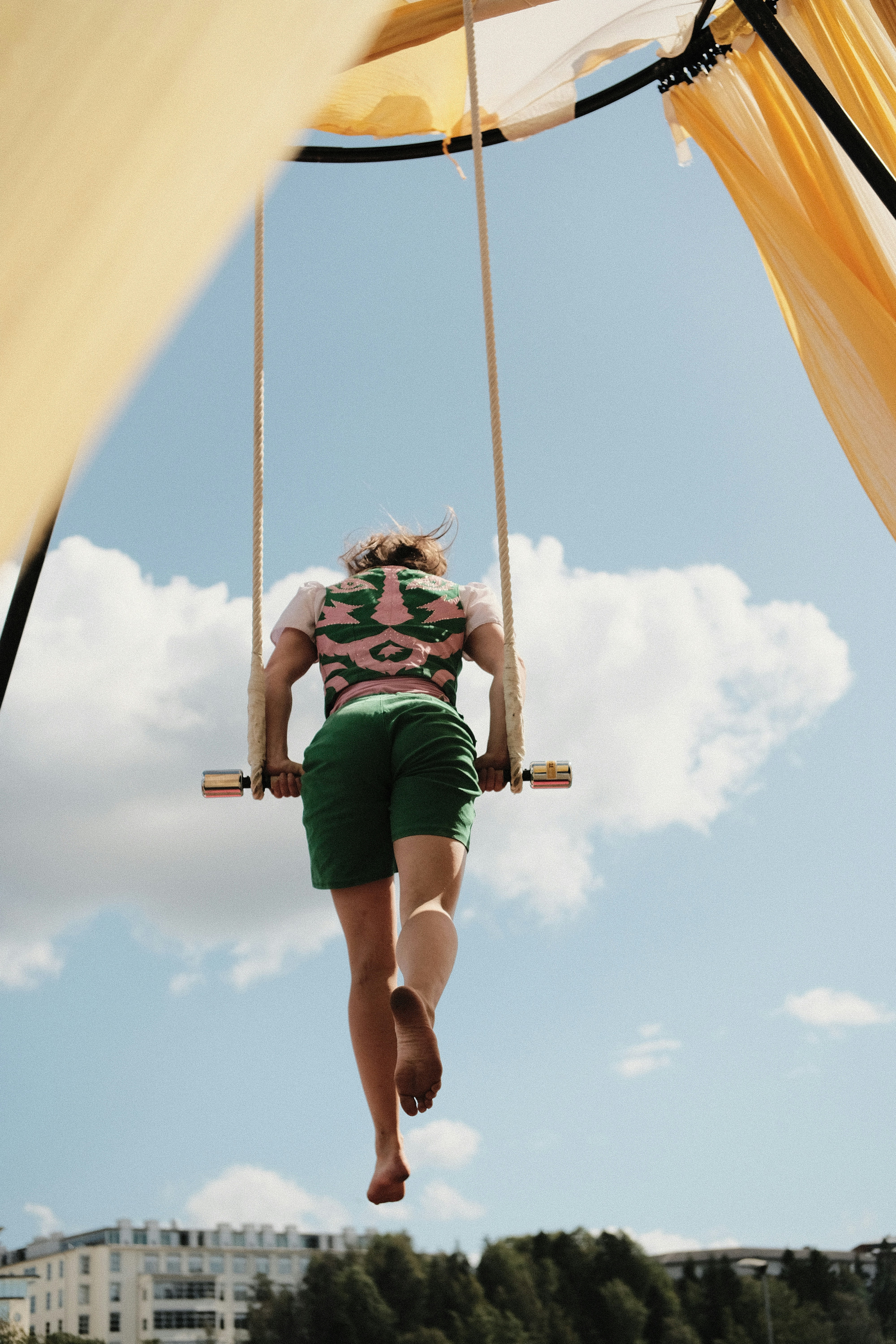 Swinging into the Sky: A Playful Escape