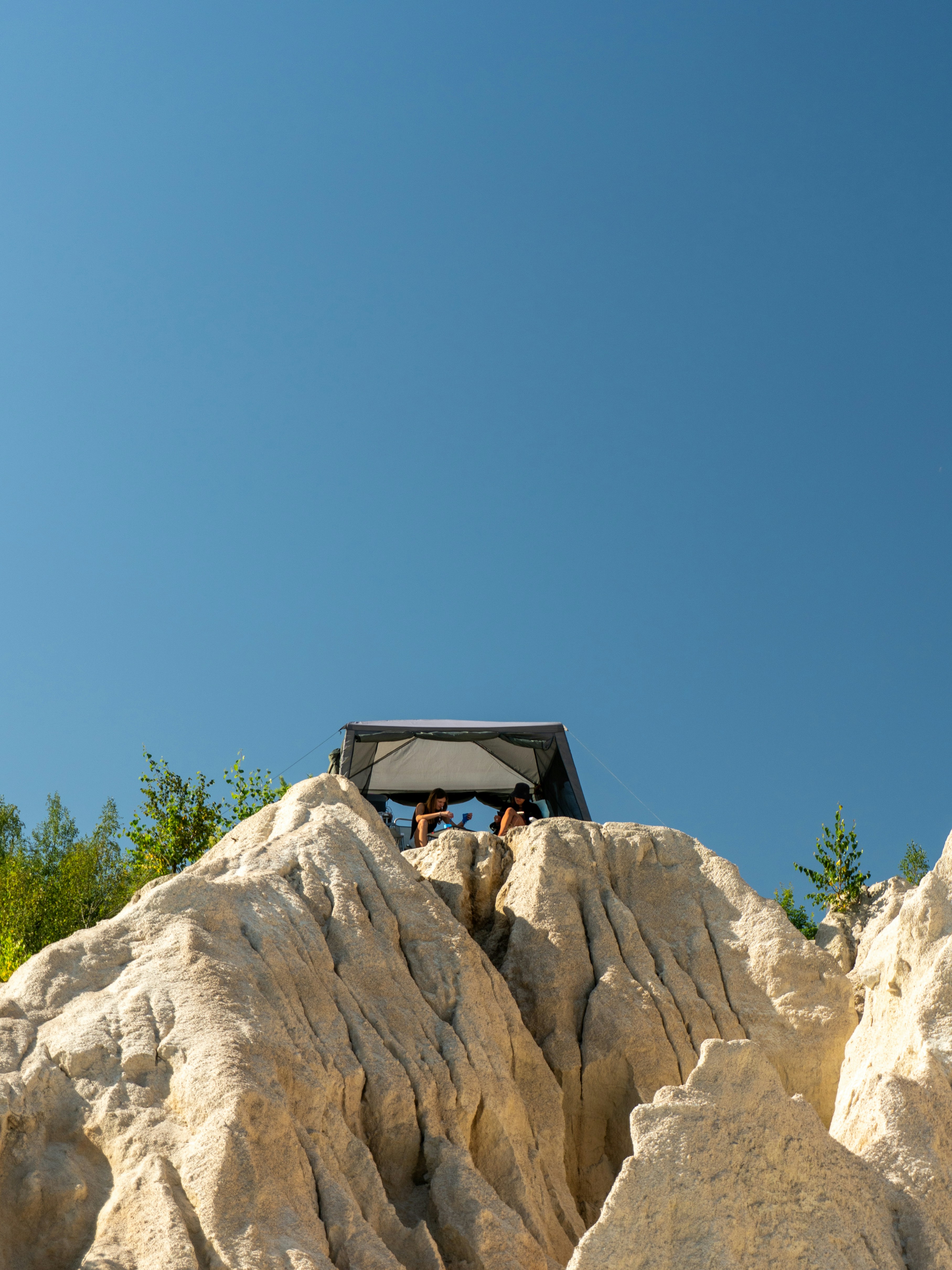 Perched Above the World: A Moment of Leisure