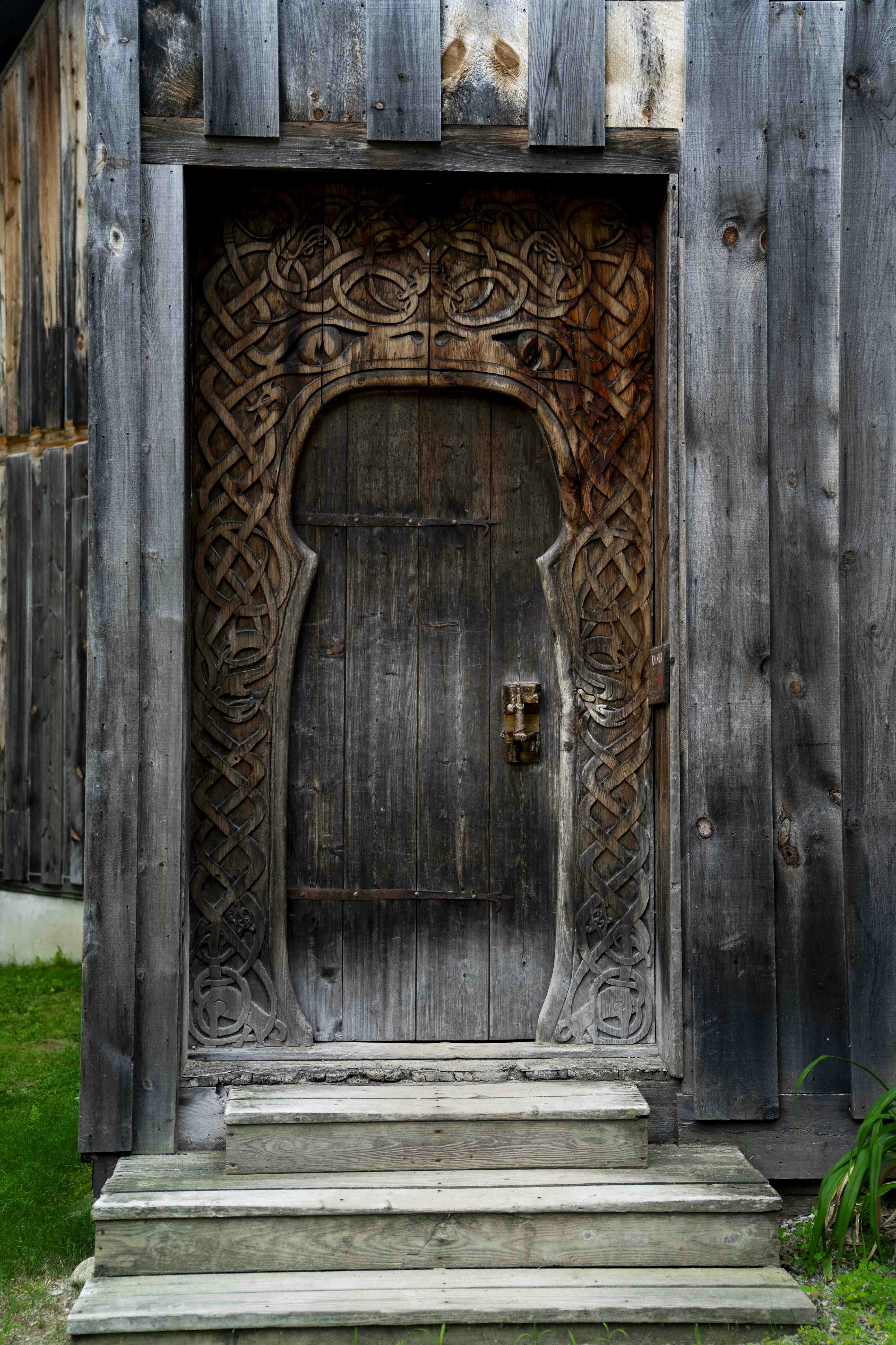 Whispers of the Past: An Intricately Carved Portal