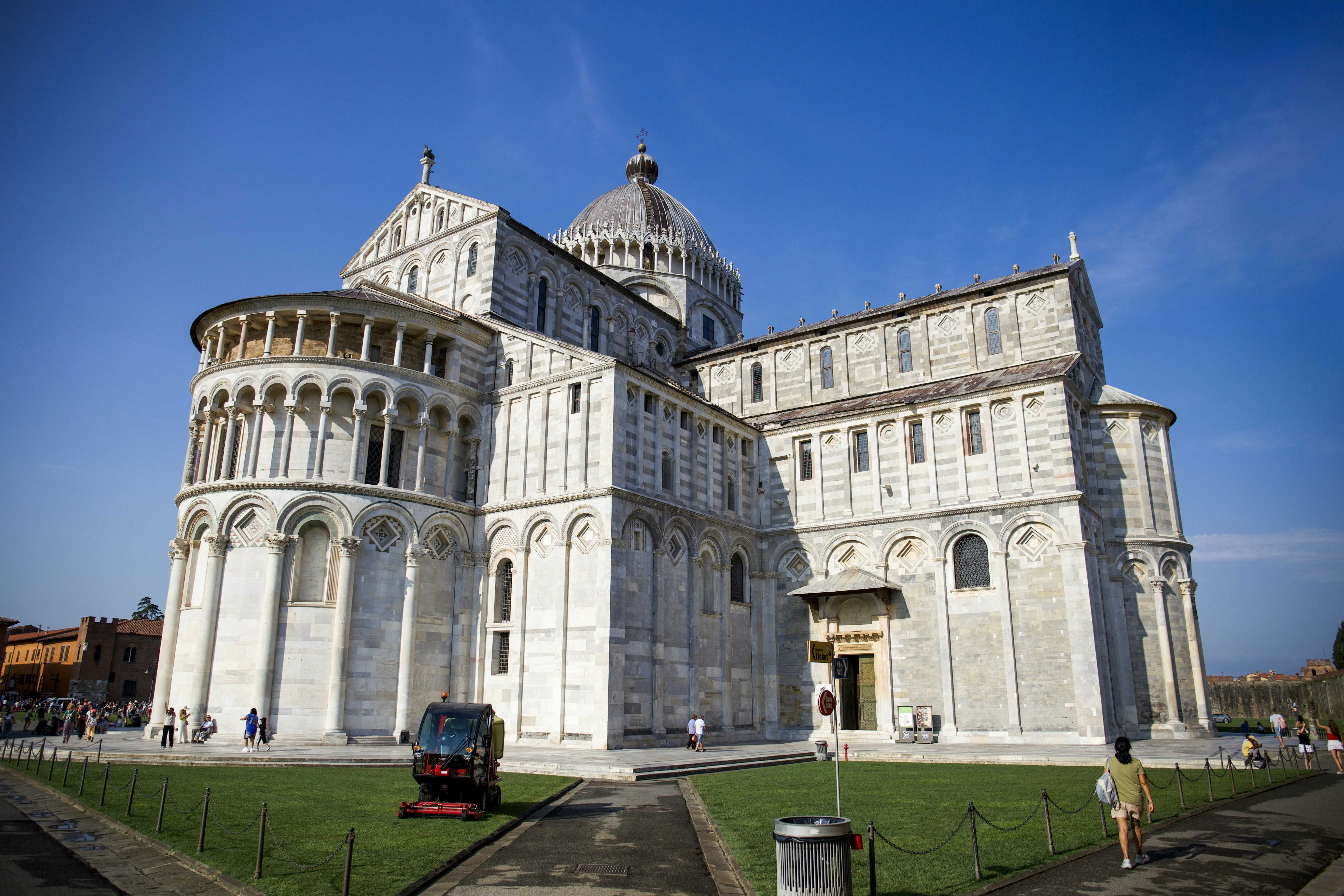 Pisa cathedral on a clear sunny day