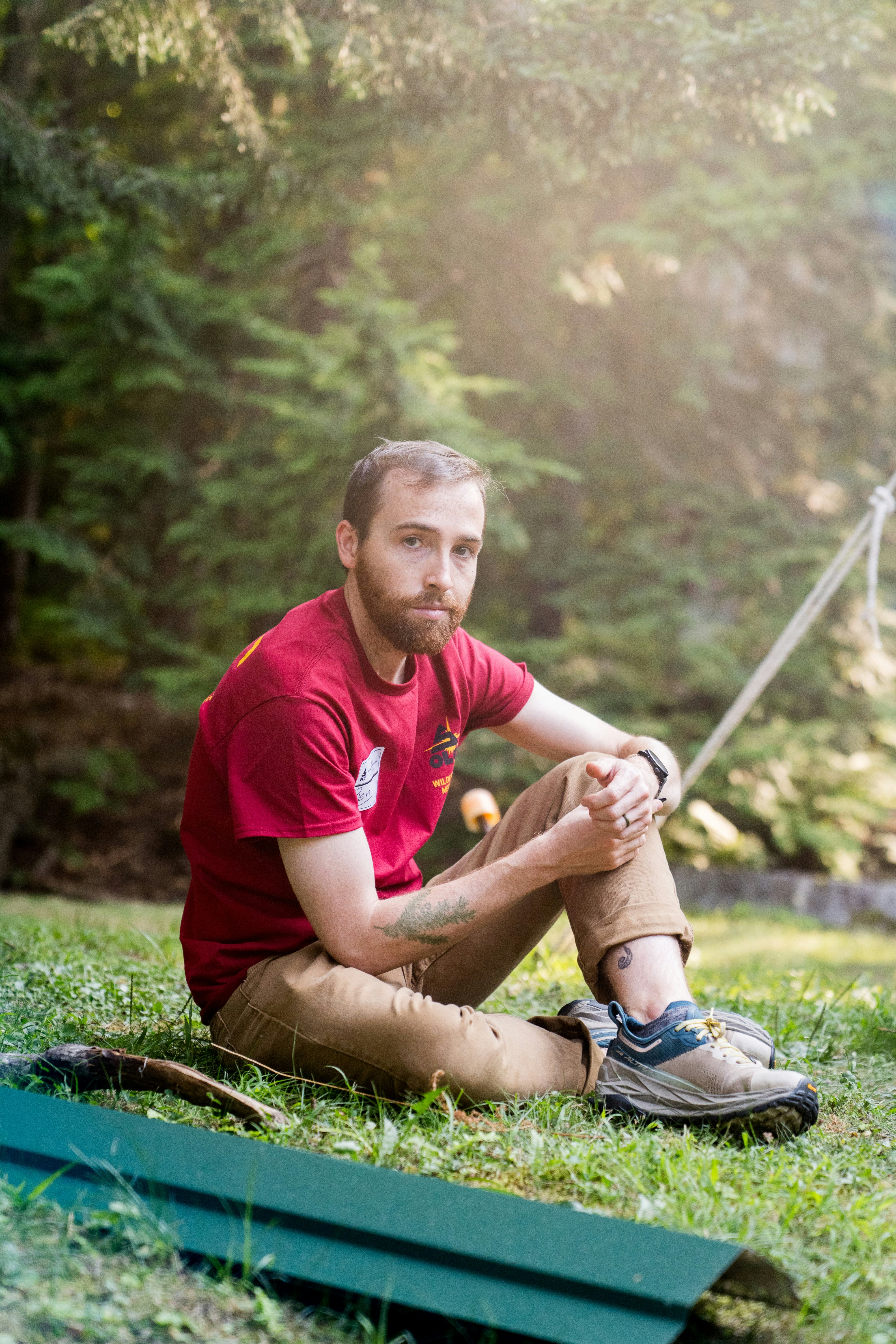 Red on Green: A Quiet Forest Portrait