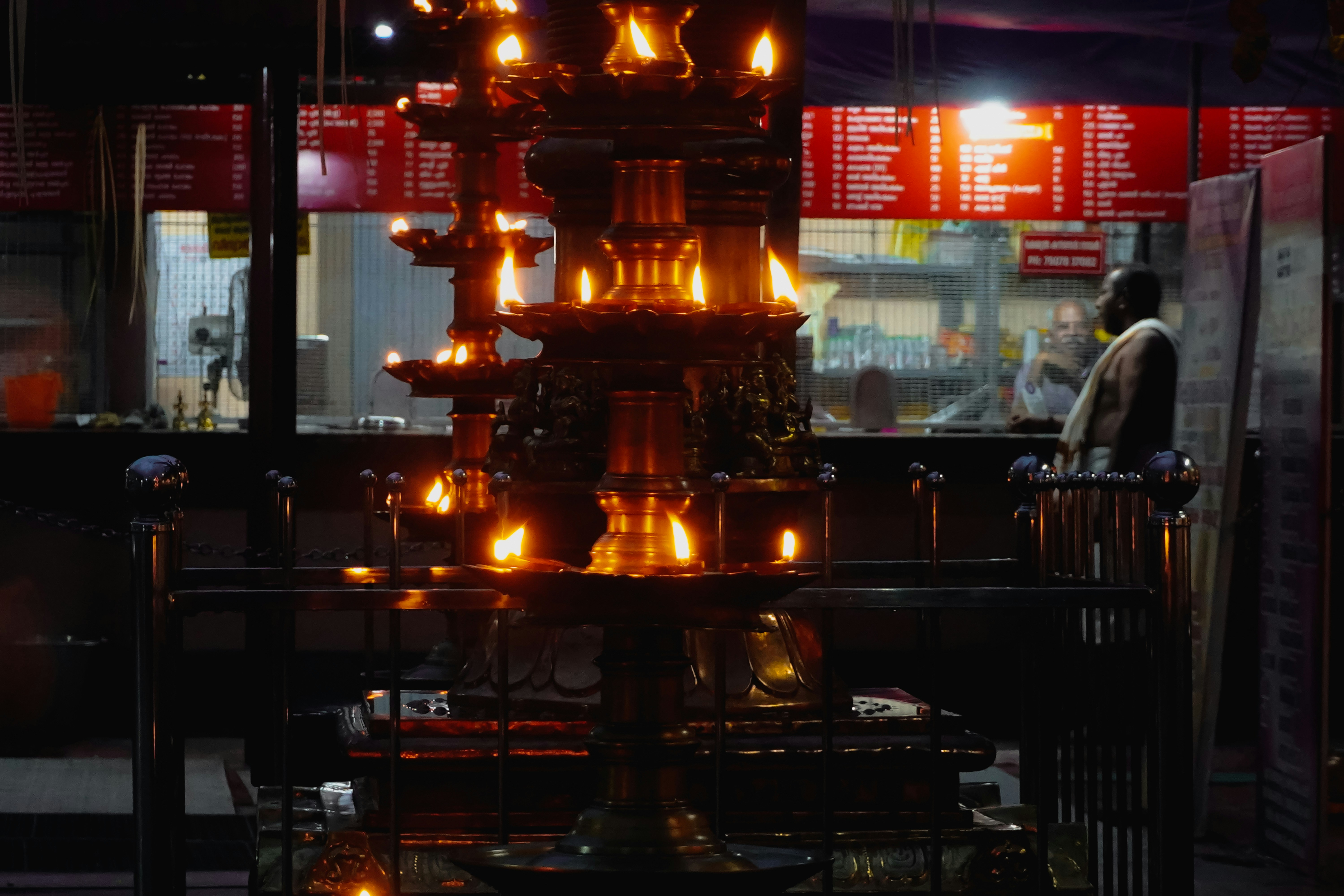 Illuminated Offerings: A Dance of Light and Tradition