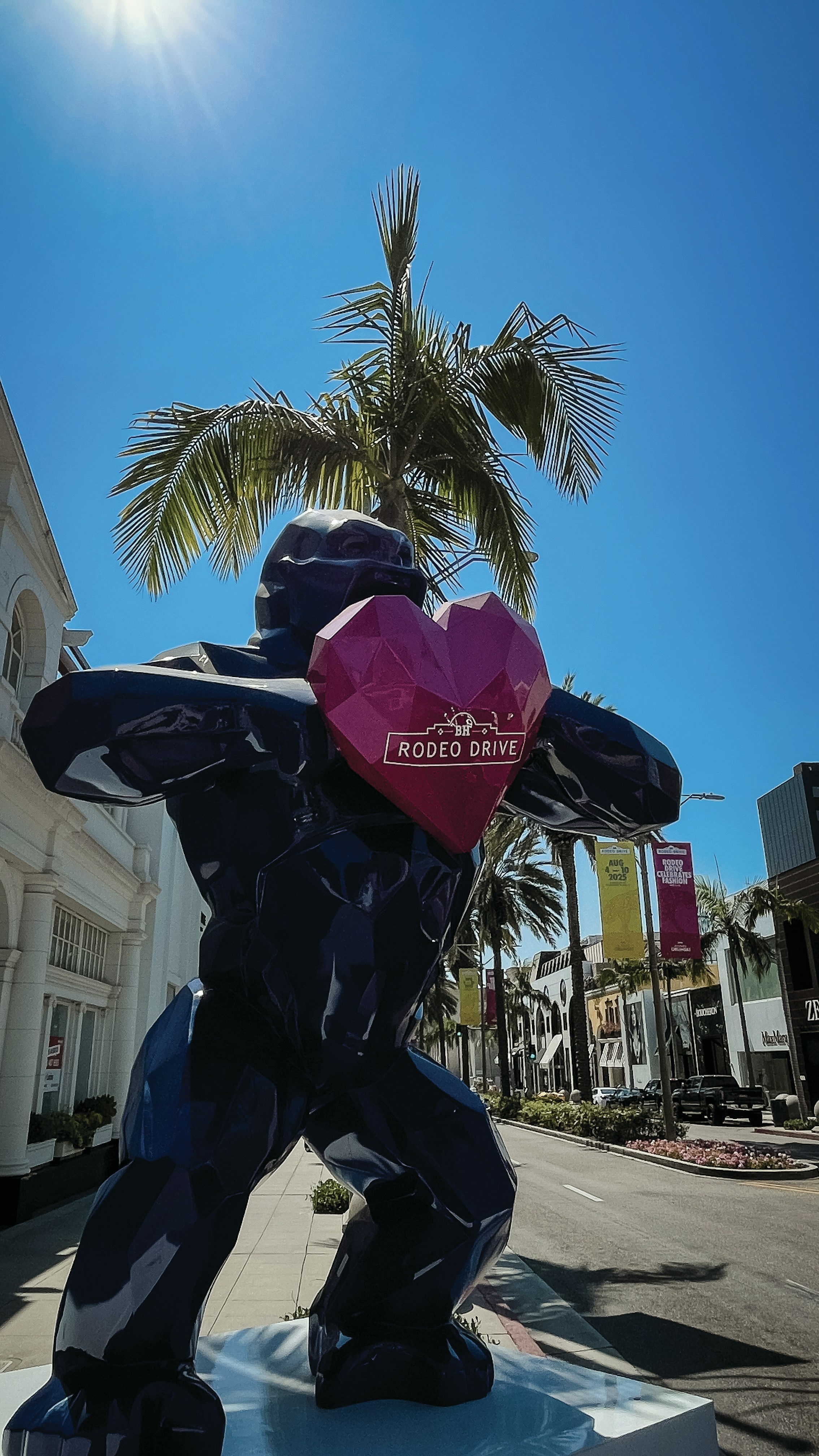 Heartfelt Embrace on Rodeo Drive