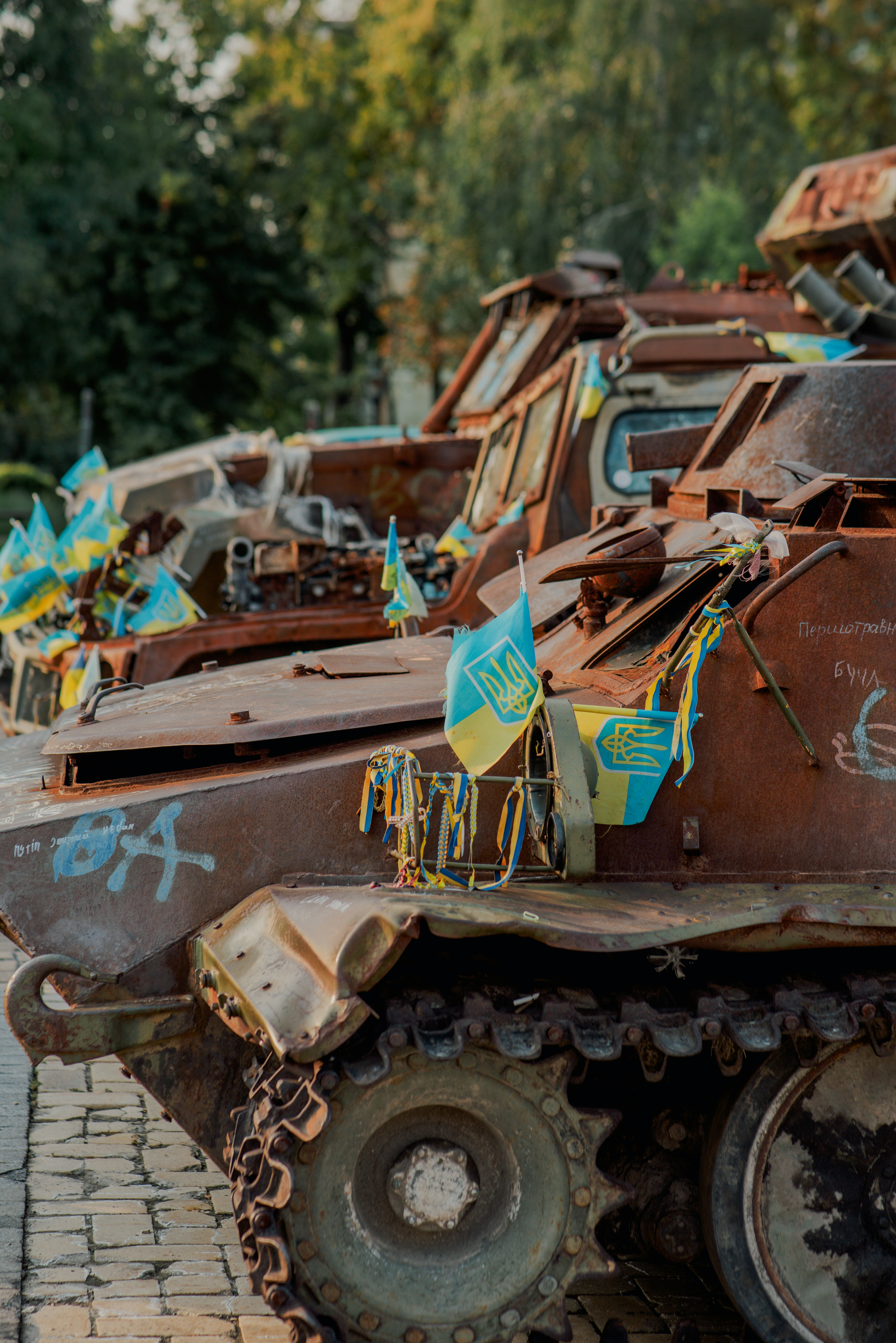 Echoes of Resilience: A Tribute on Rusted Steel