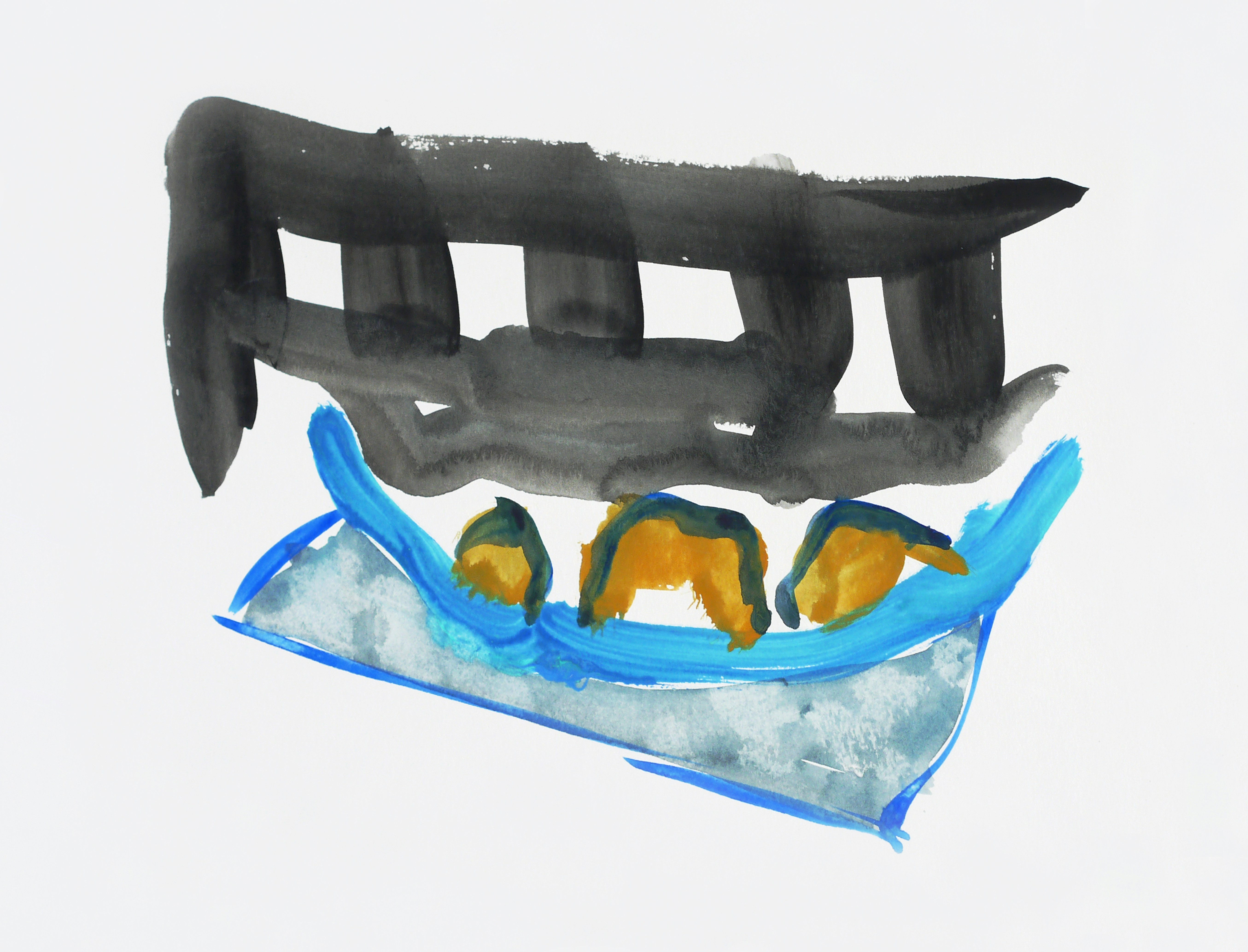 Children's painting of a boat on water photo – Free Wallpaper Image on ...