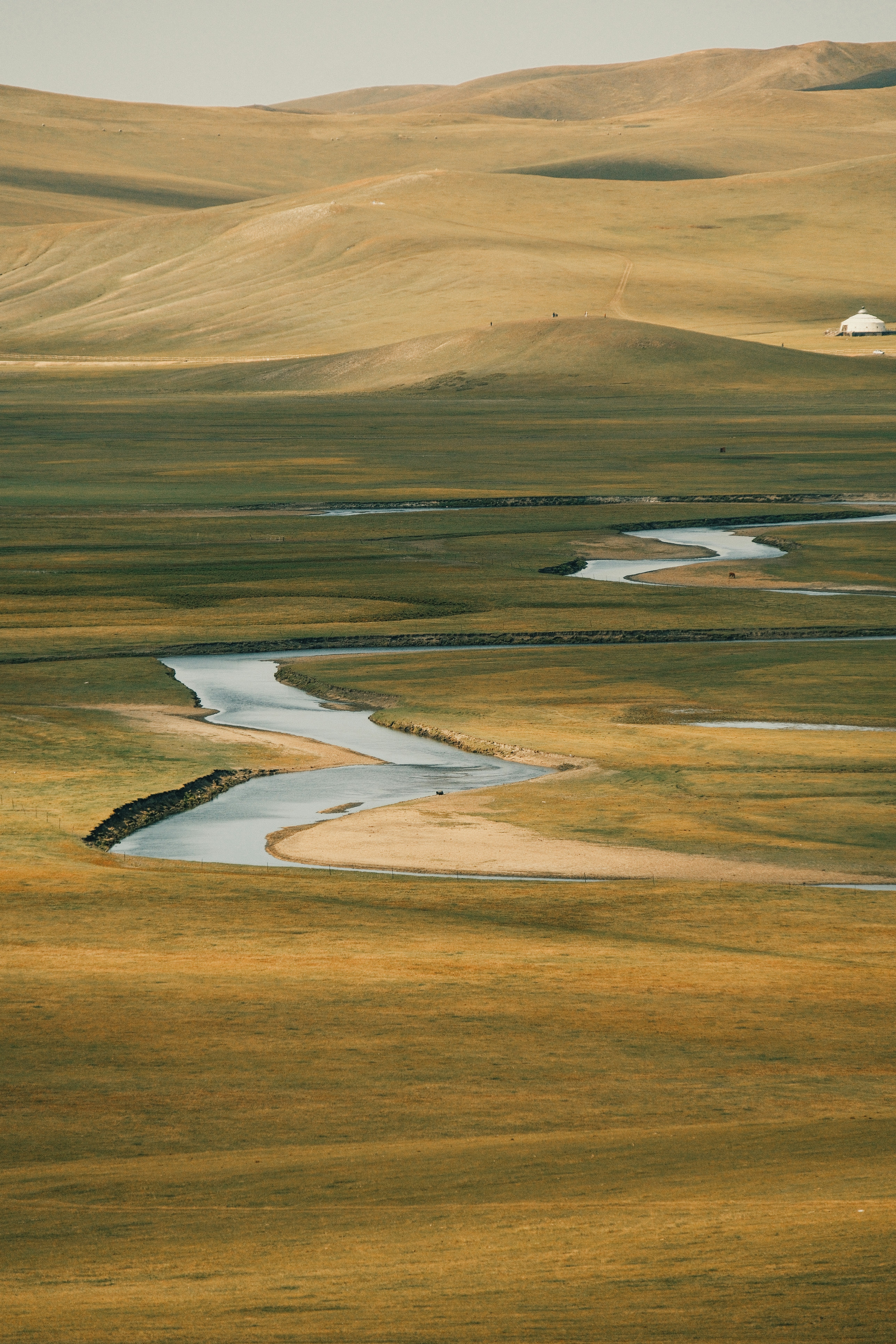 The Serpentine Flow of Tranquil Plains