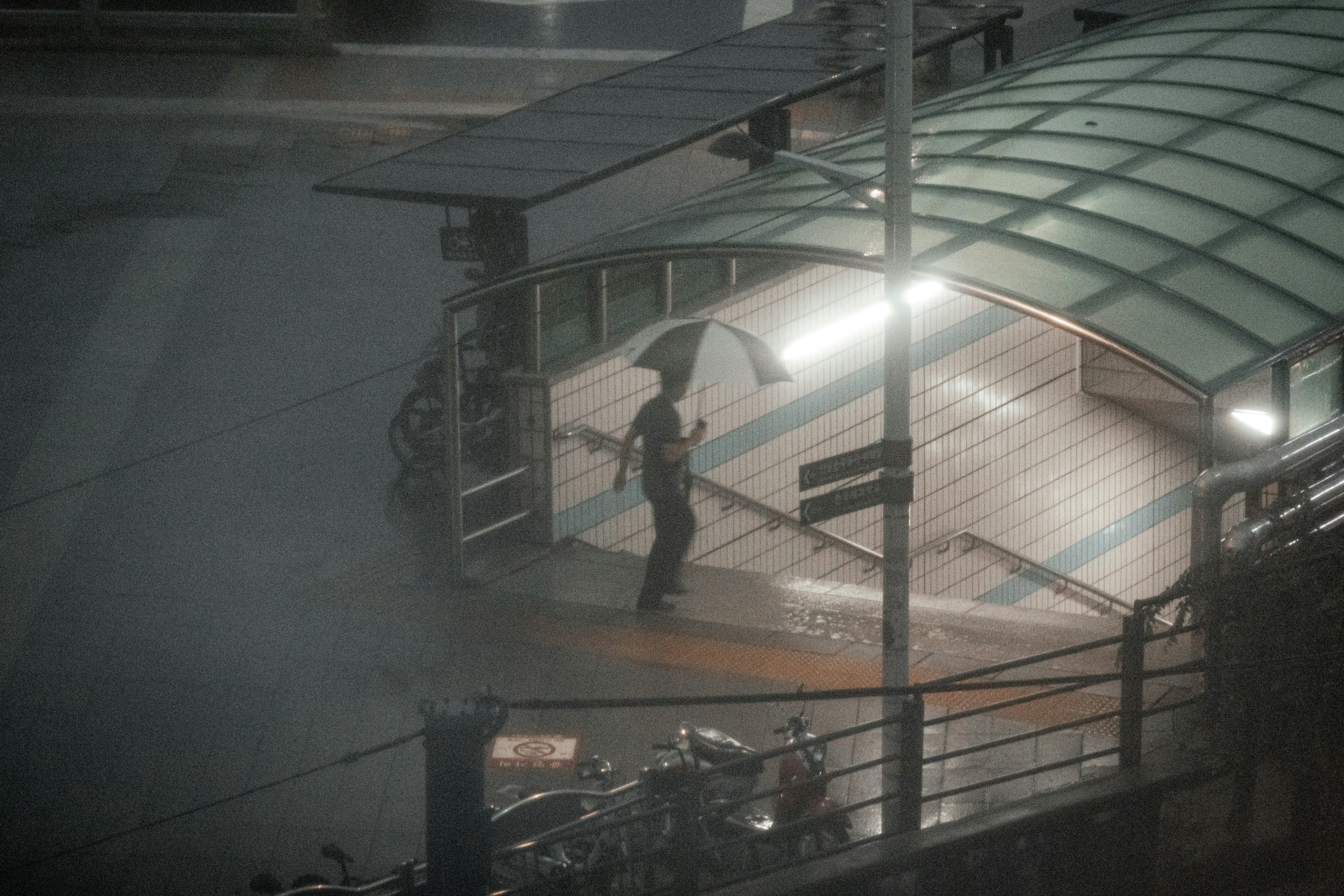 Umbrella Amongst Urban Shadows