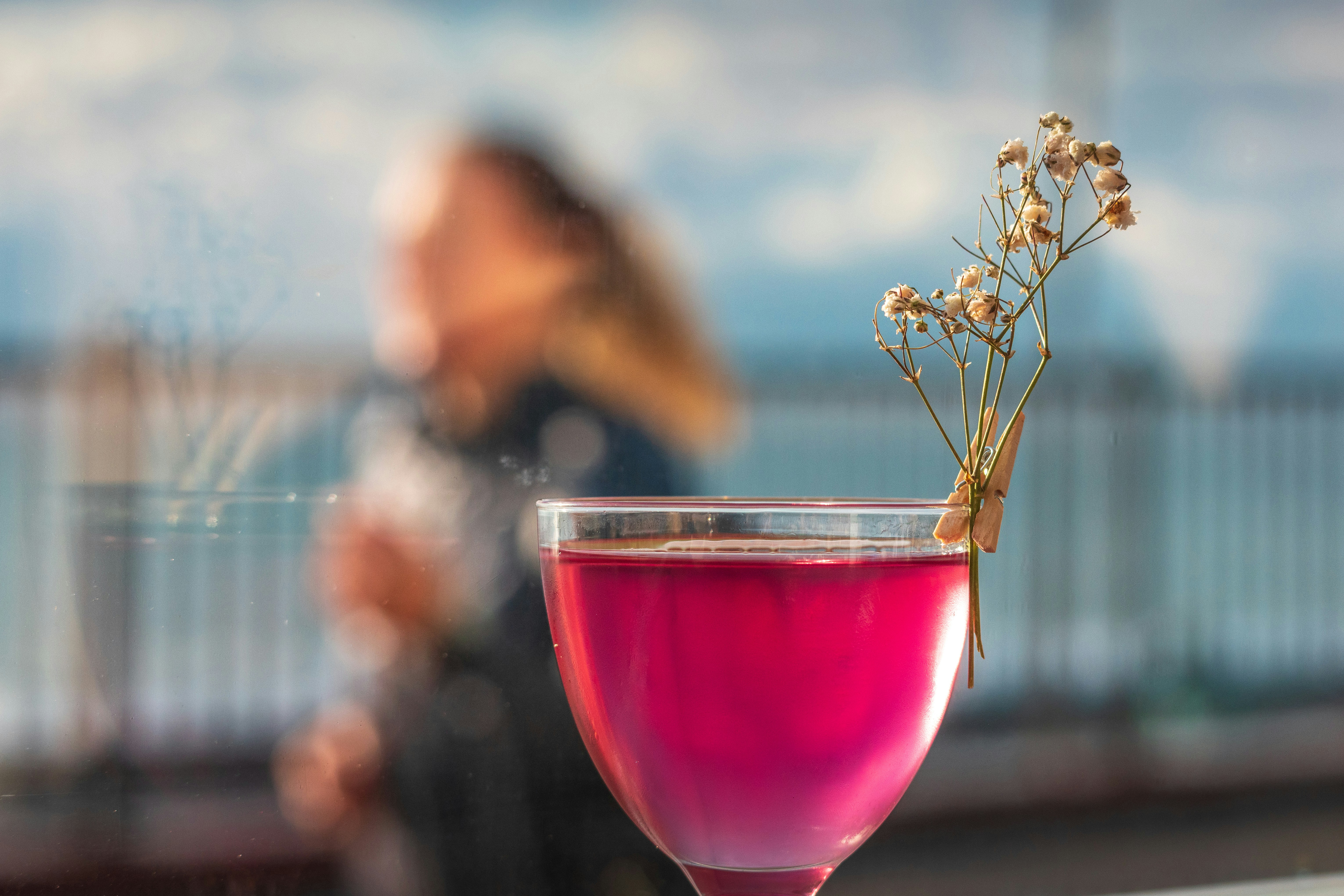 A Sip of Serenity by the Shore