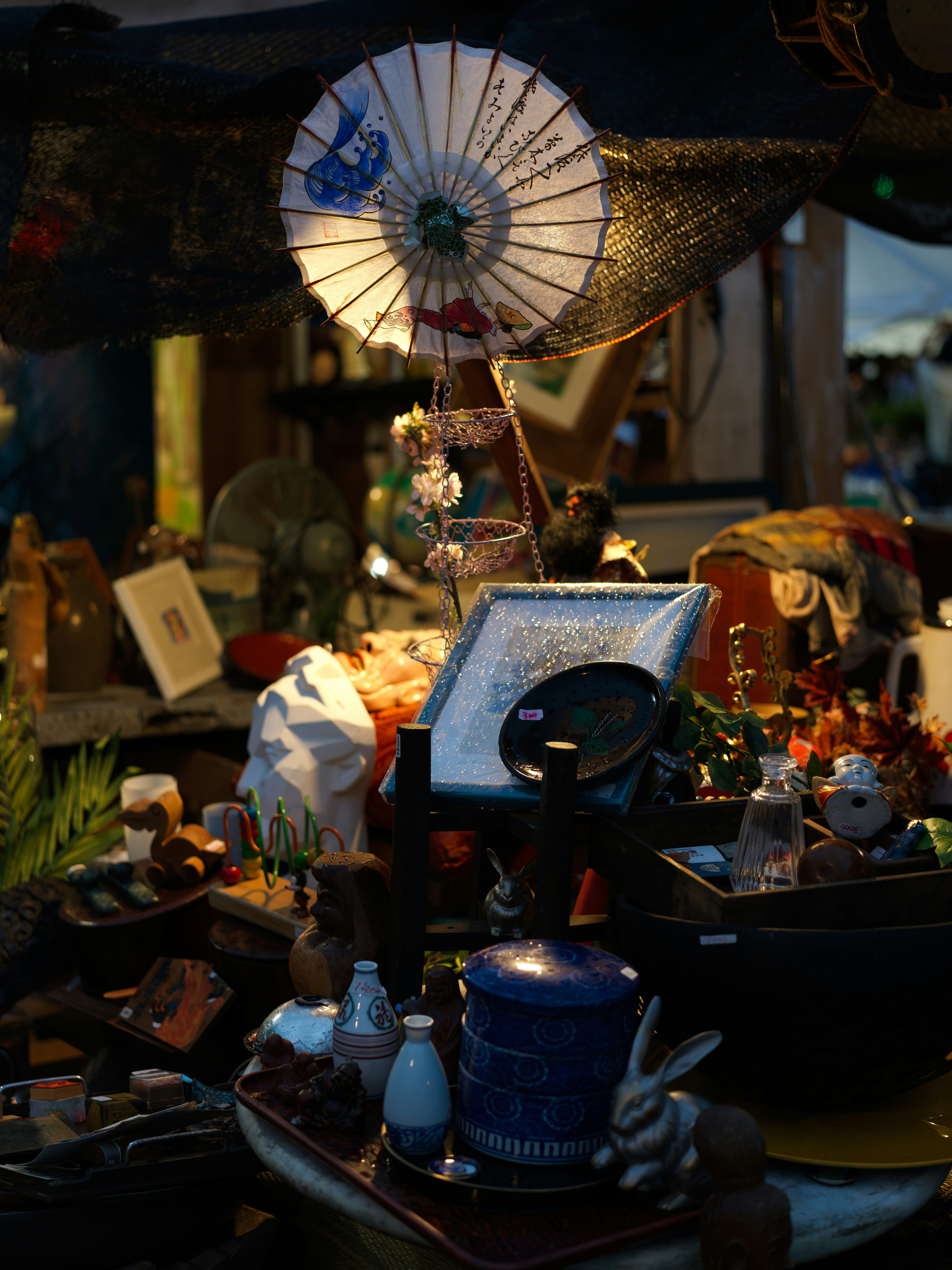 Collection of various objects and curiosities displayed together.