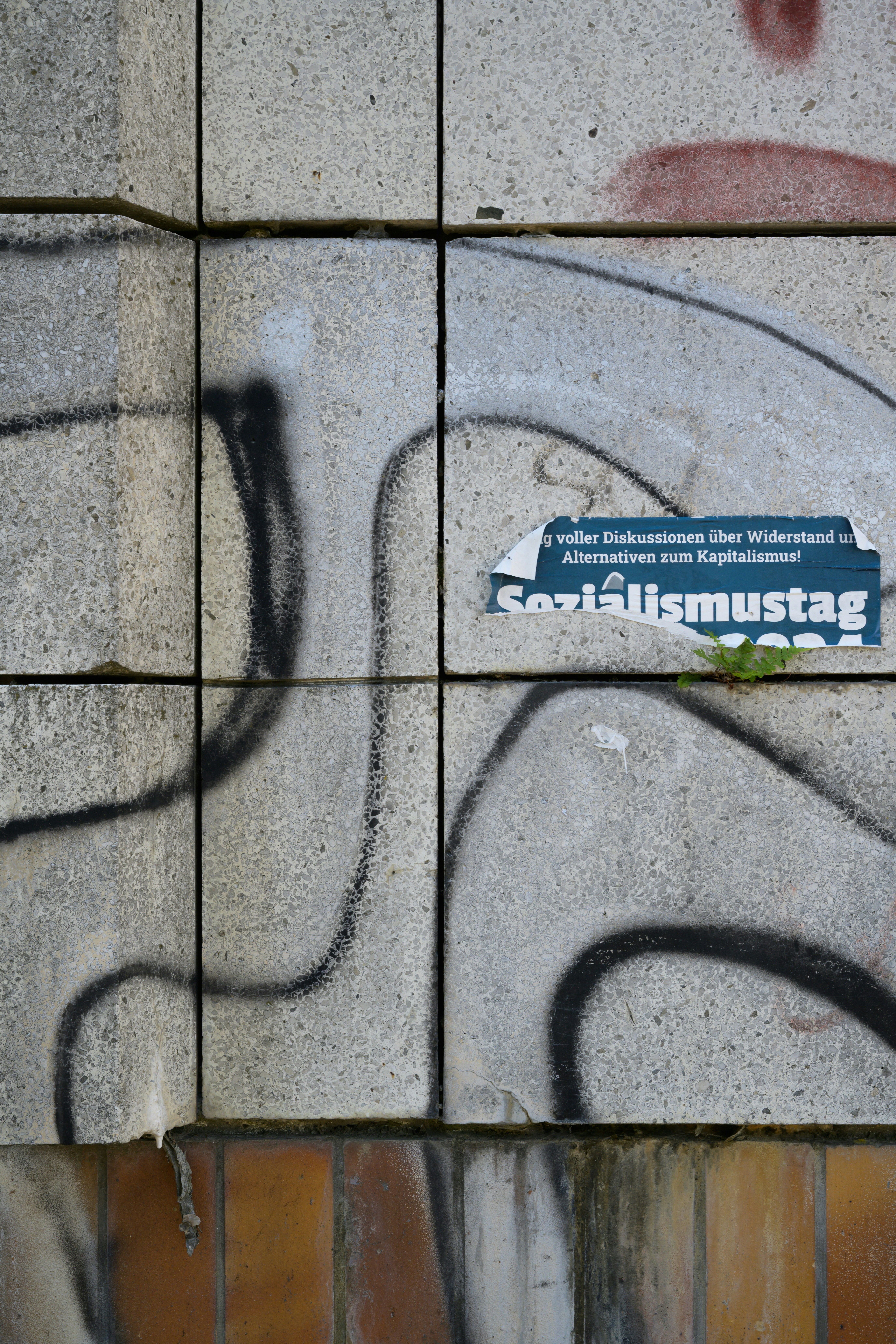 Stickered Graffiti Window: A Fragment of Urban Silence