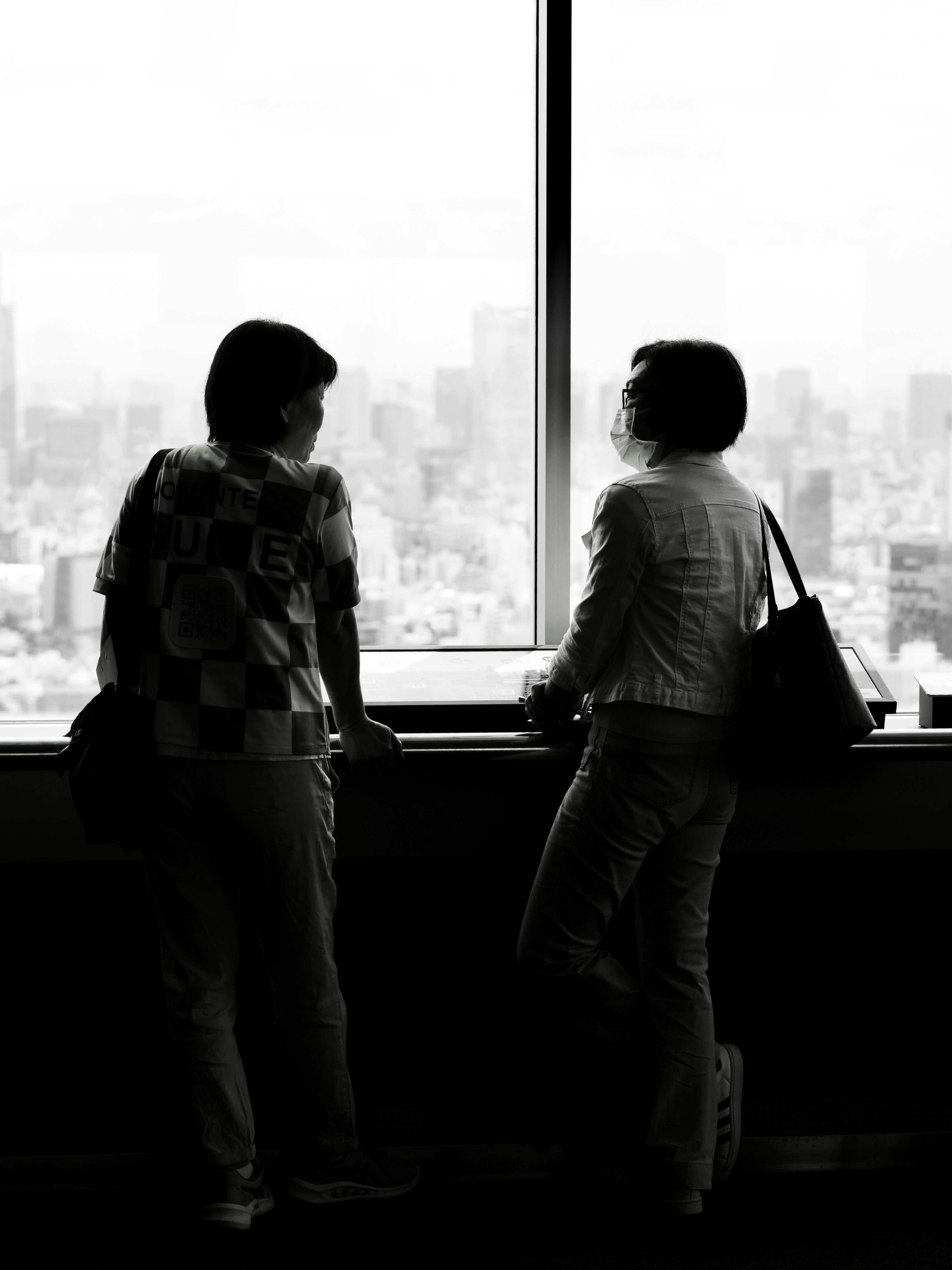 Silent Conversations Against a Cityscape