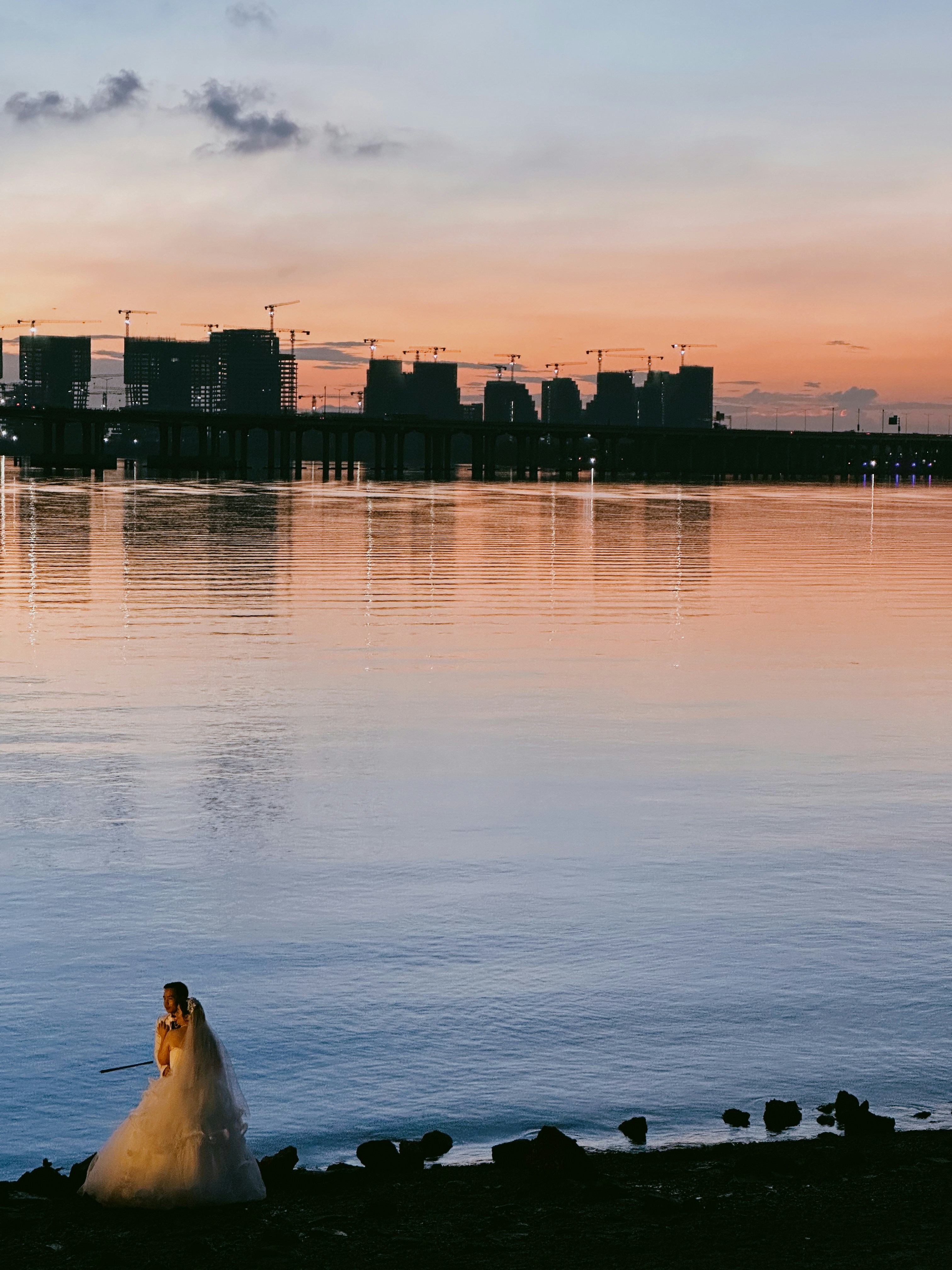 Whispers at Dusk: A Bride's Reflection