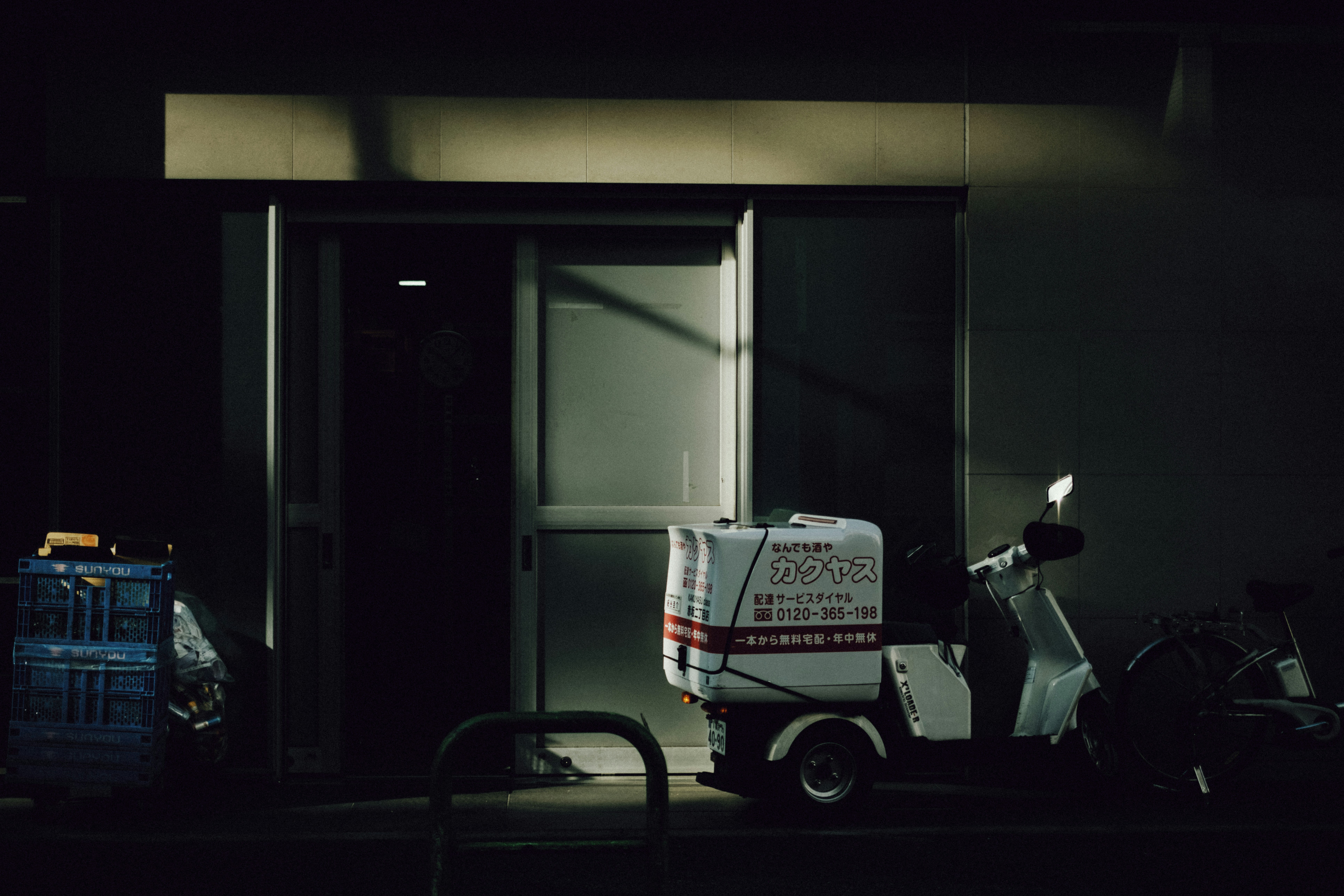 Urban Shadows: A Quiet Delivery Moment
