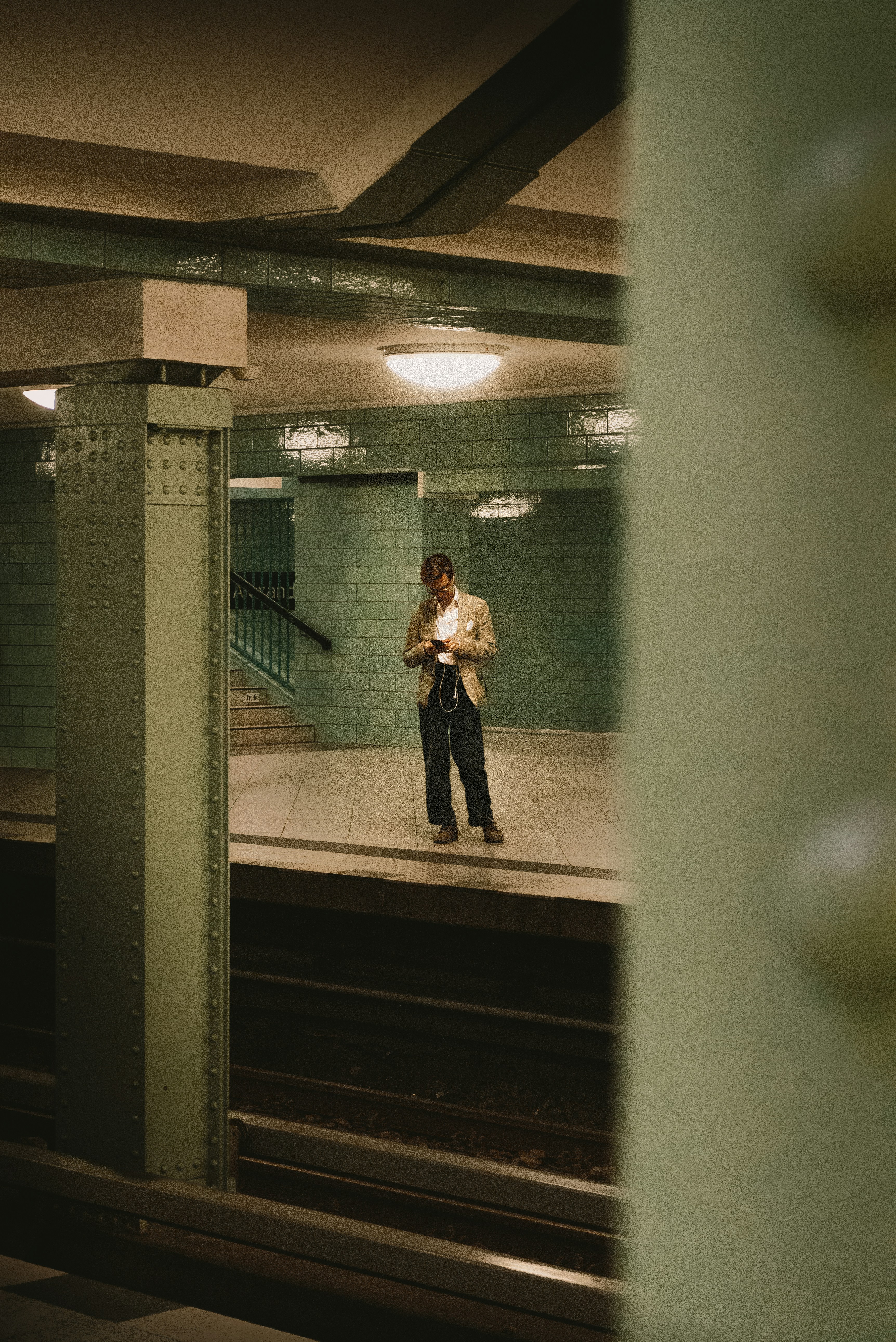 Urban Solitude: A Moment in Transit