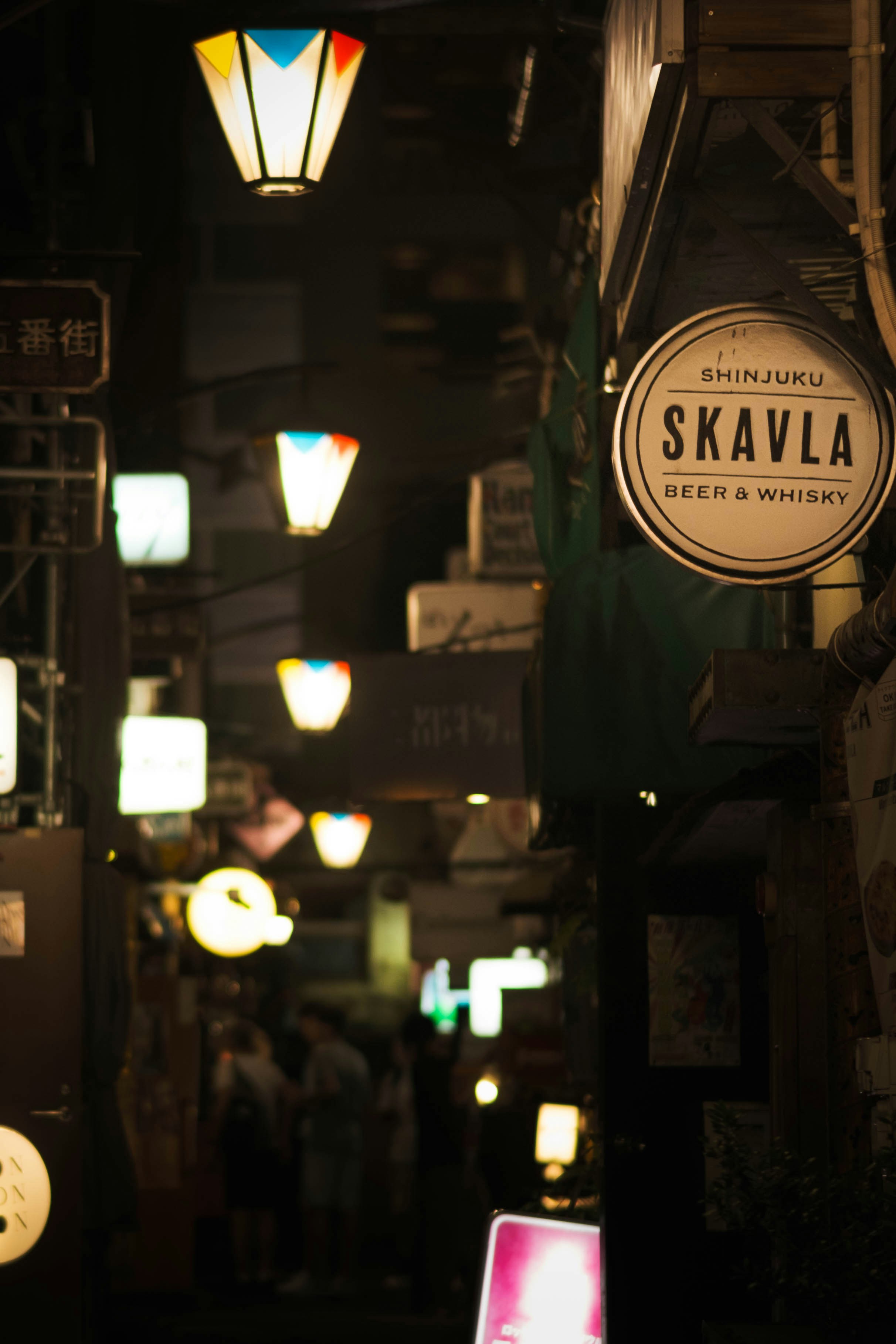 Neon Serenity in Shinjuku's Hidden Alleyways
