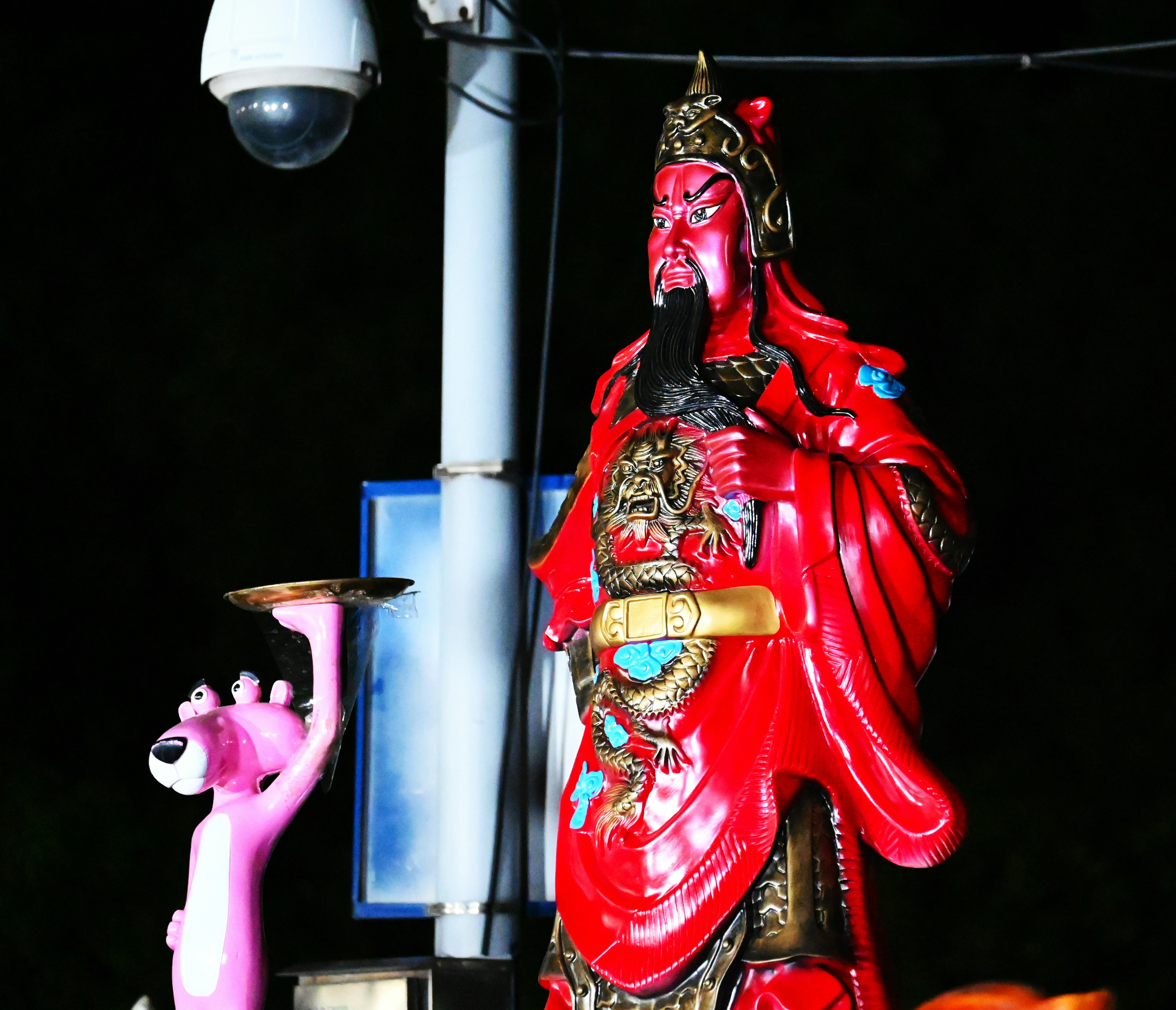 Guardians of the Night: A Colorful Cultural Display