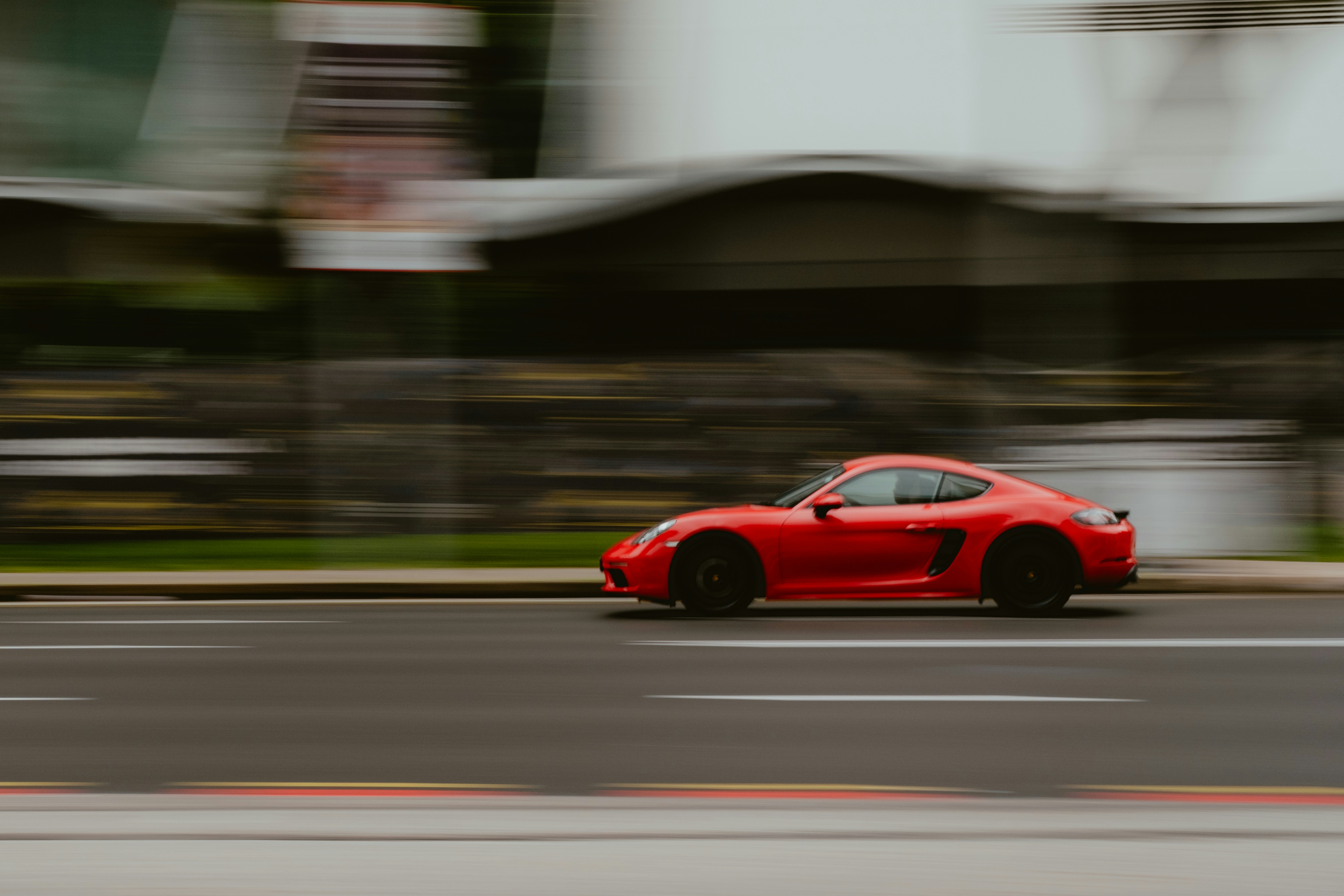 Velocity in Vivid Red: A Motion Study