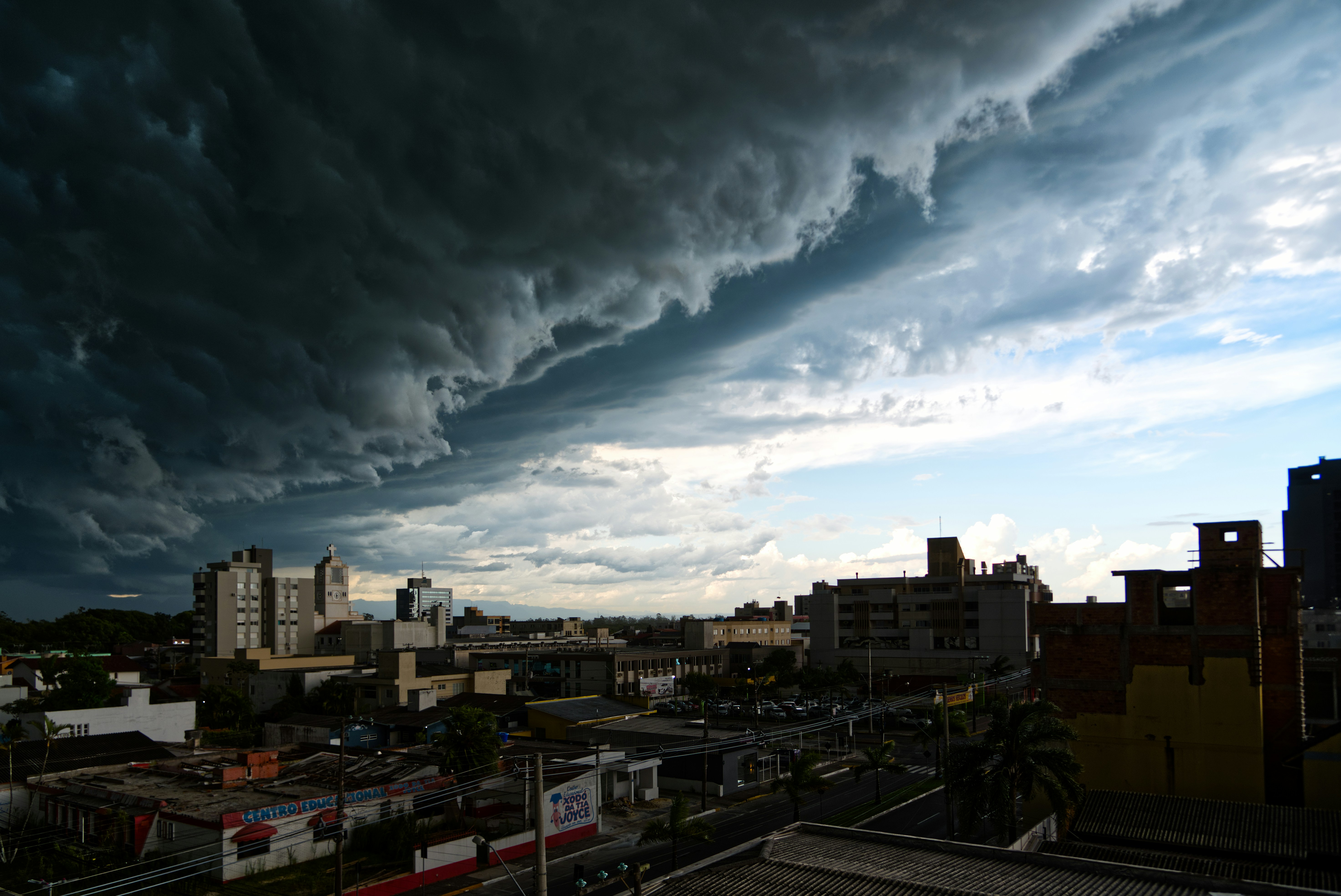 The Gathering Storm: Urban Skies in Turmoil