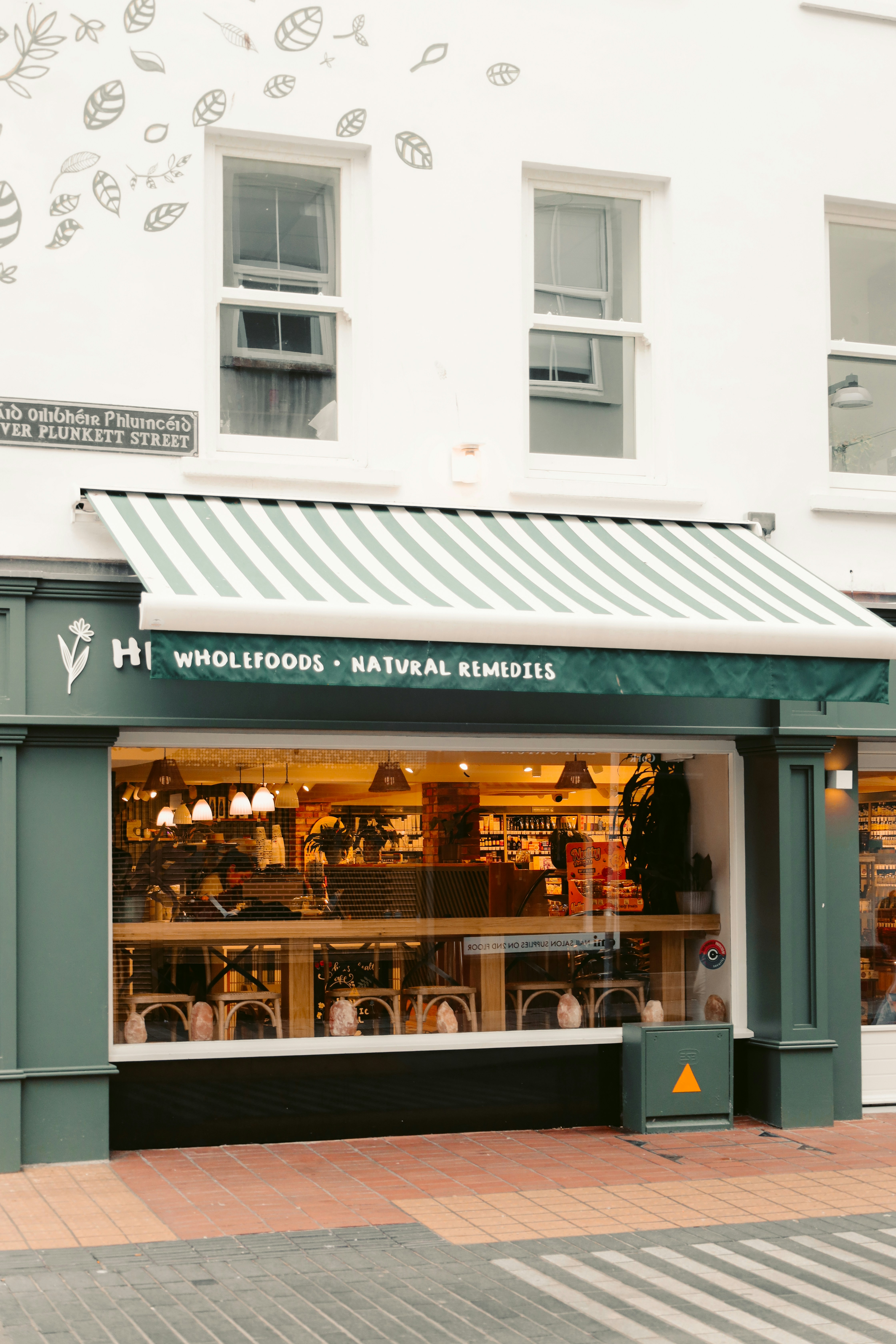 Storefront of a wholefoods and natural remedies shop. photo – Free ...