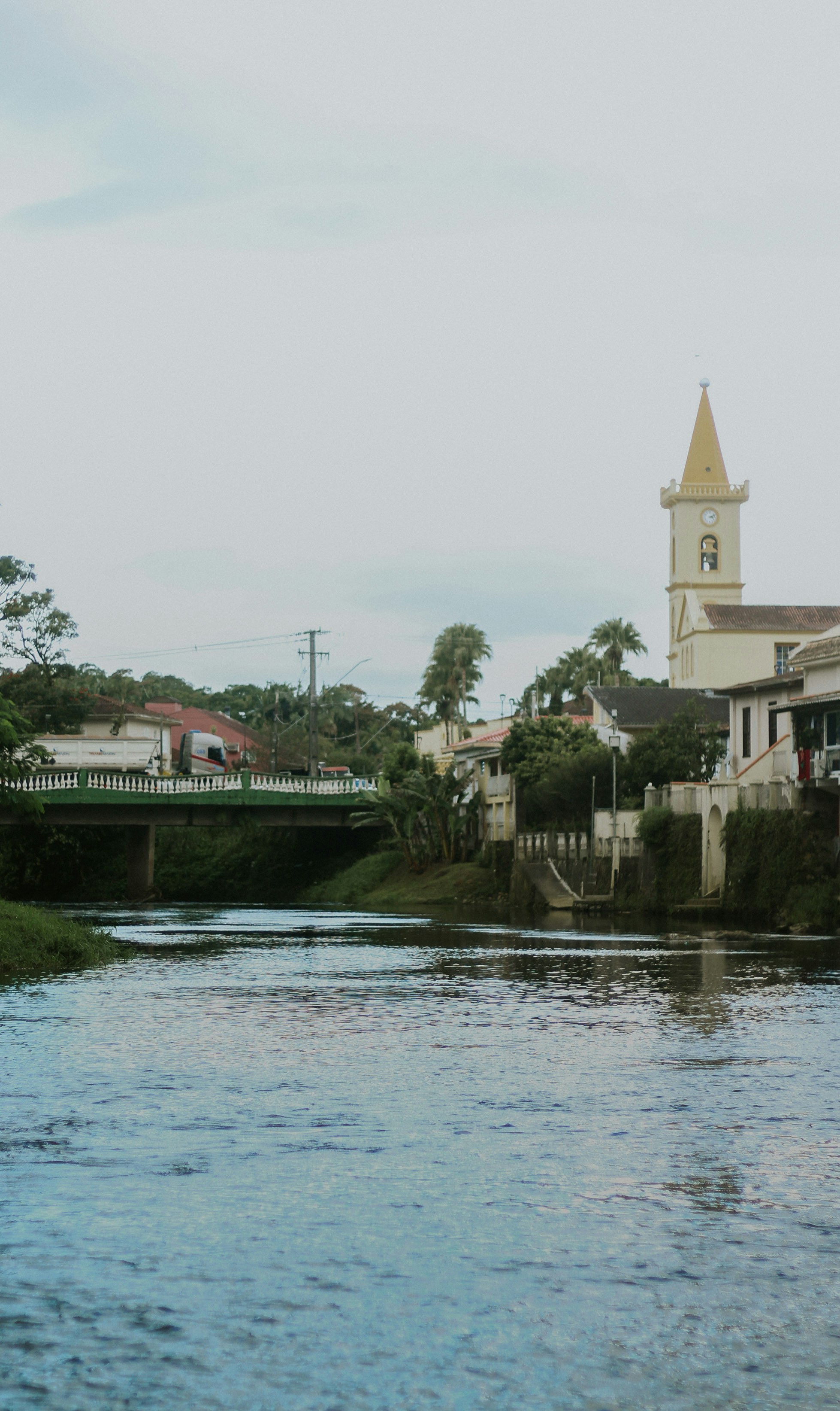 Reflections of Serenity: A Riverside Townscape