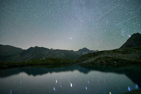 Celestial Reflections Over Mountain Waters