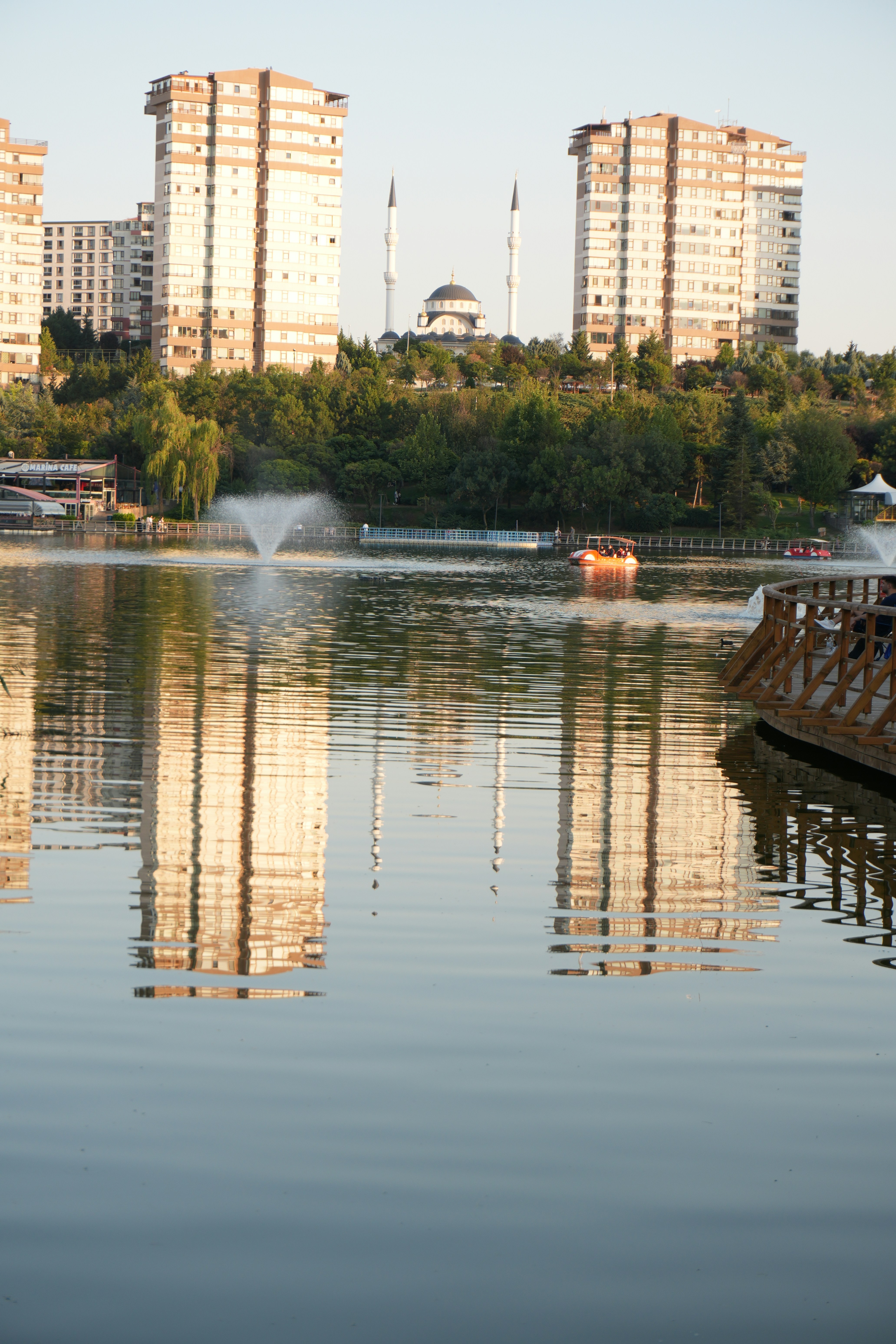 Reflections of Serenity: Urban Harmony by the Water