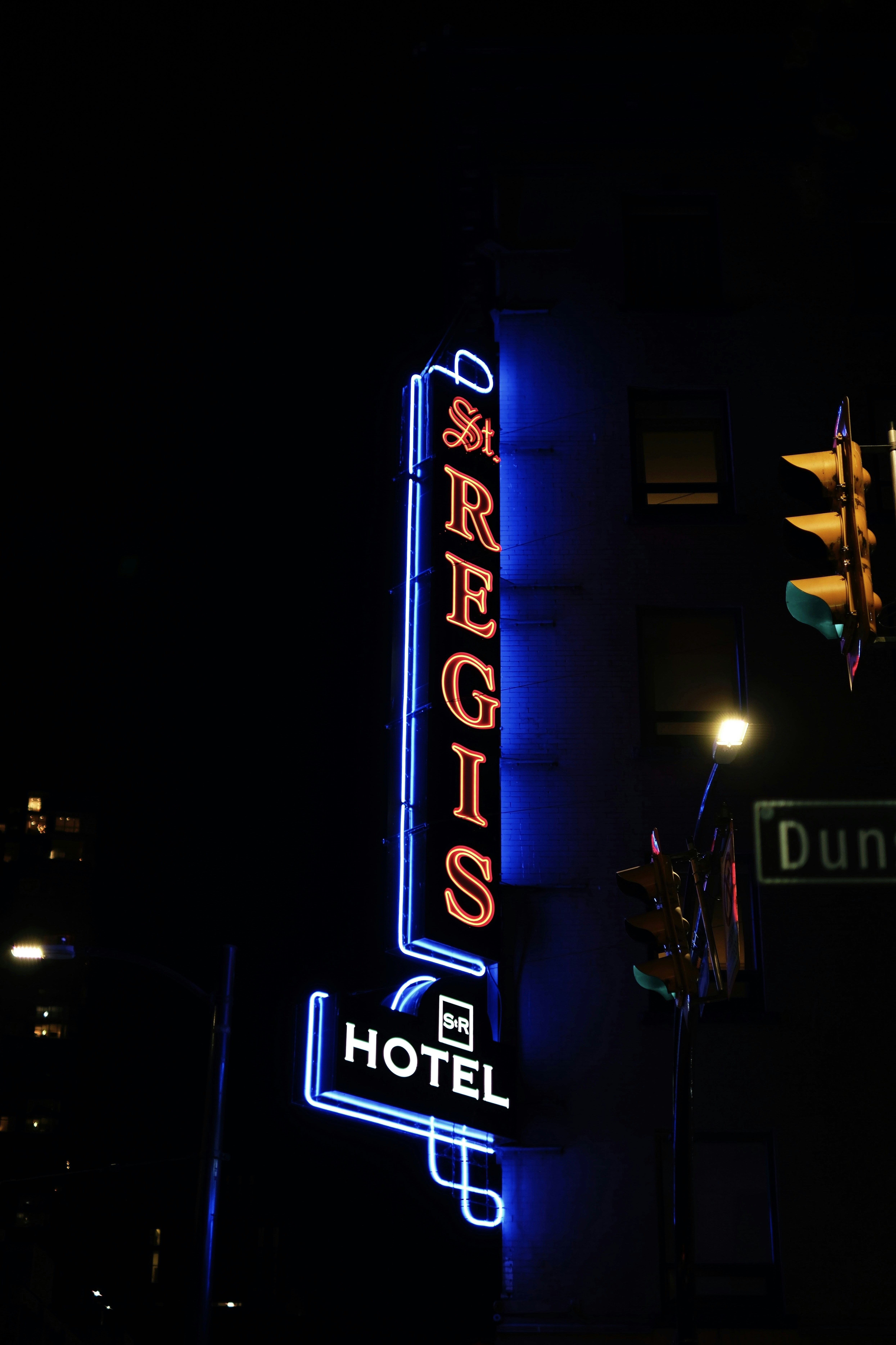 Instagram - @kaprion | St. regis hotel neon sign at night