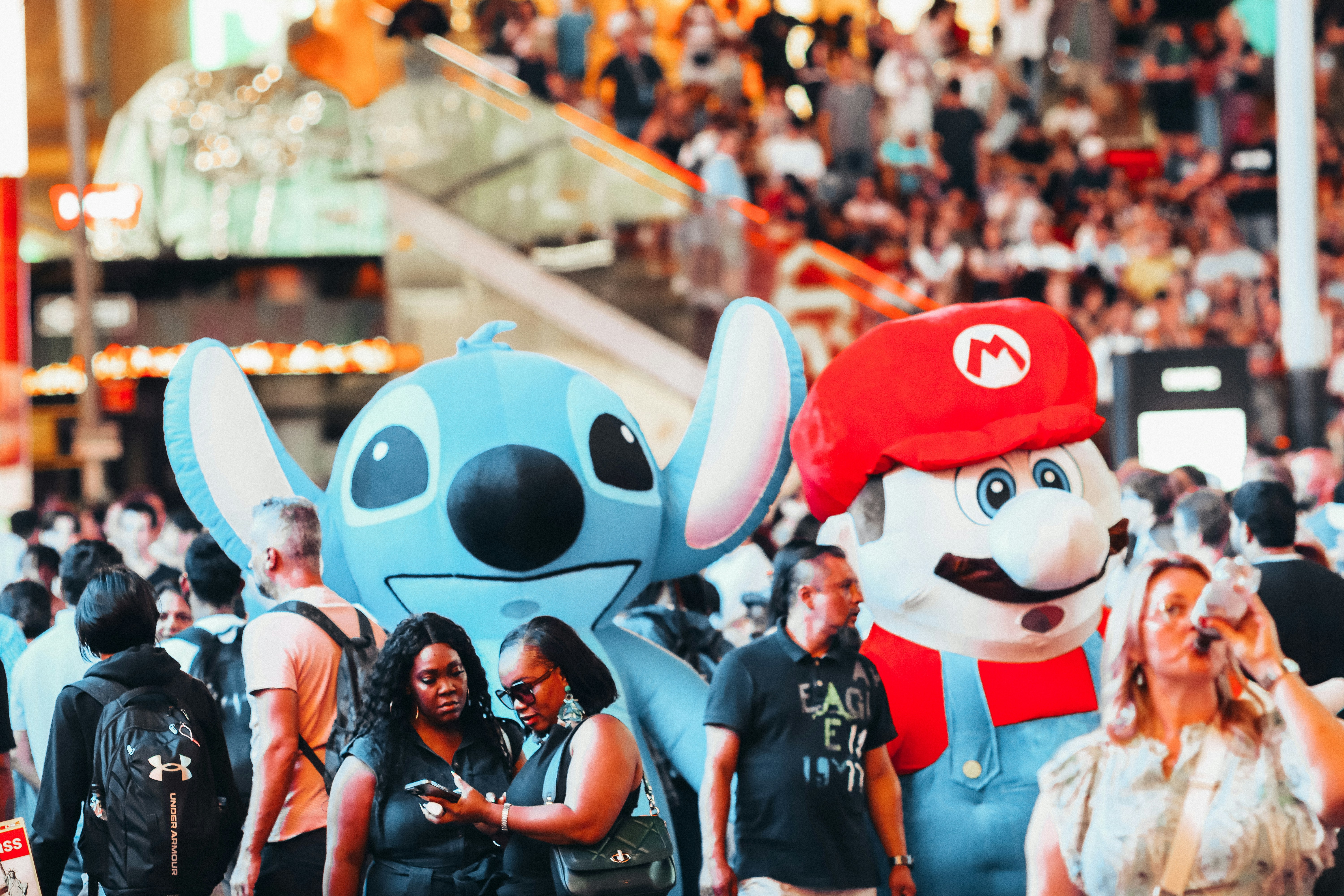 Whimsical Encounters in a Crowded Marketplace