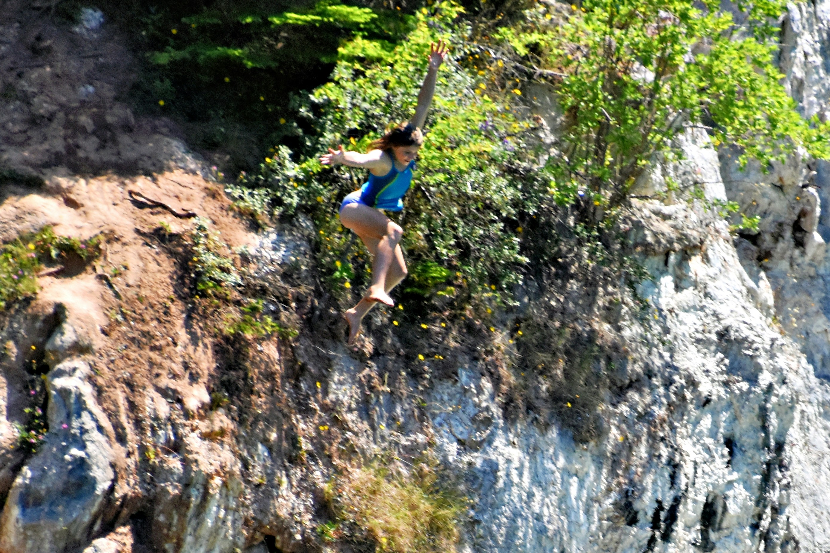 Leap of Adventure from the Cliffside