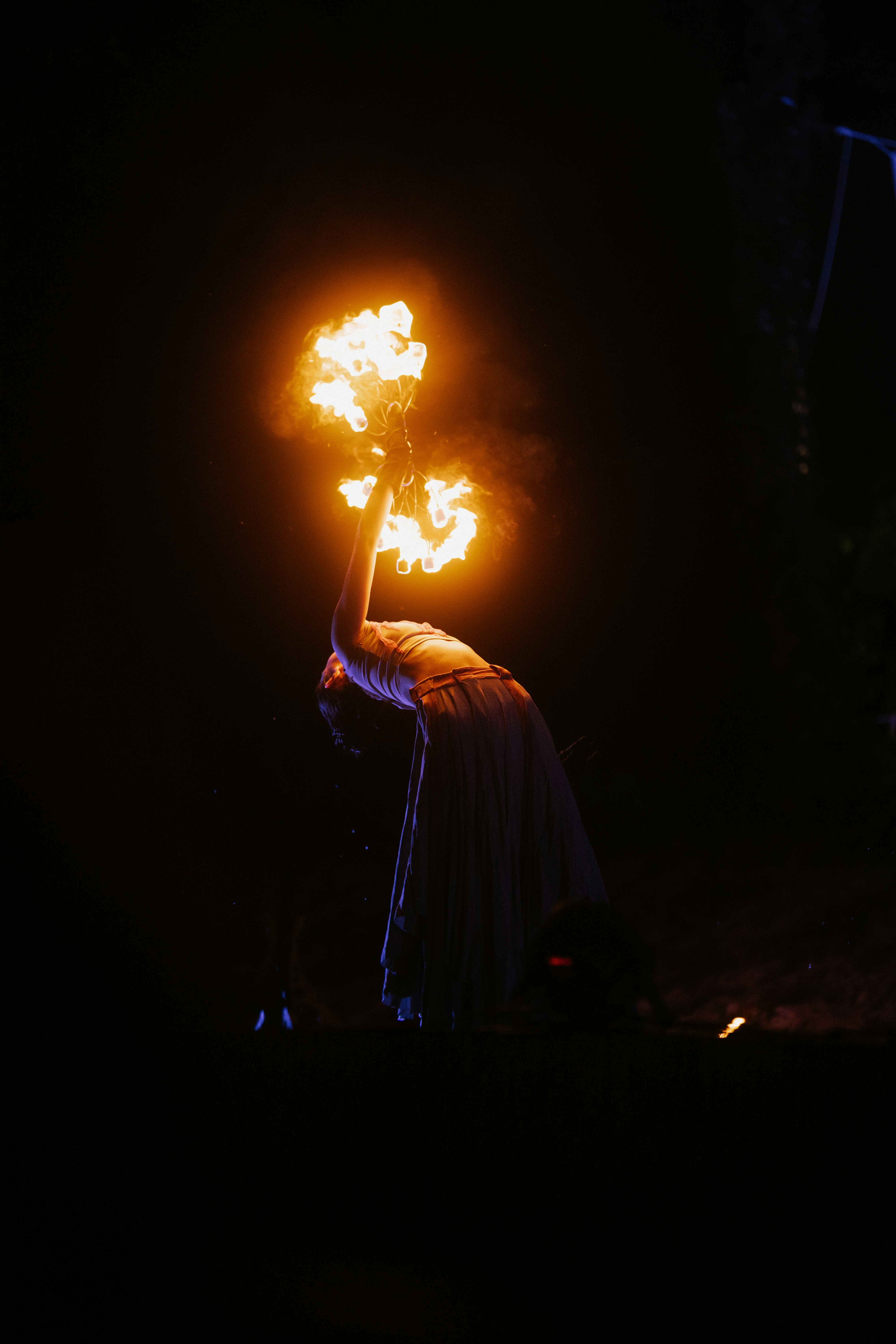 Dance of the Flames: A Fiery Performance