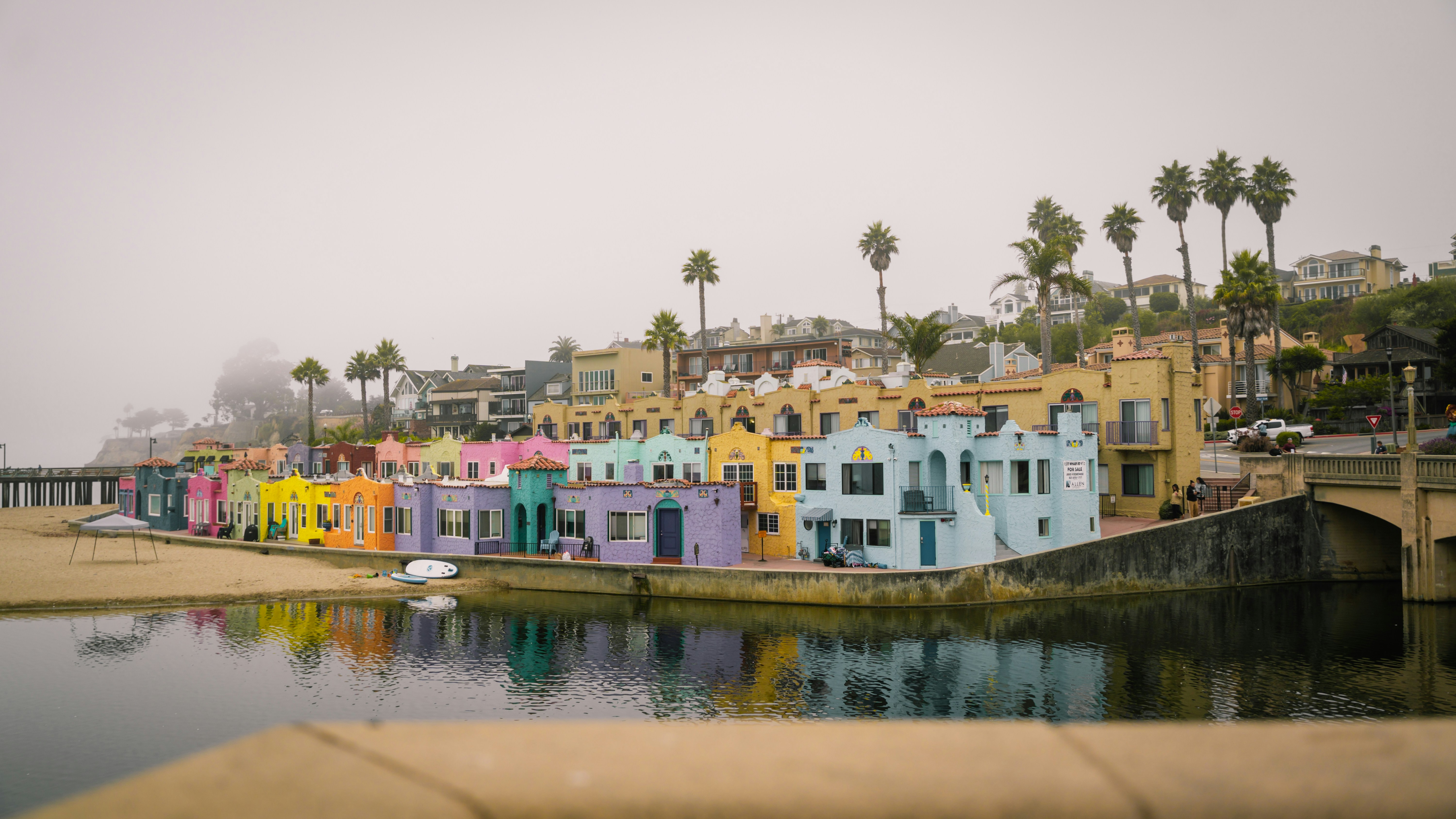 Colorful Coastal Reflections: A Hidden Gem