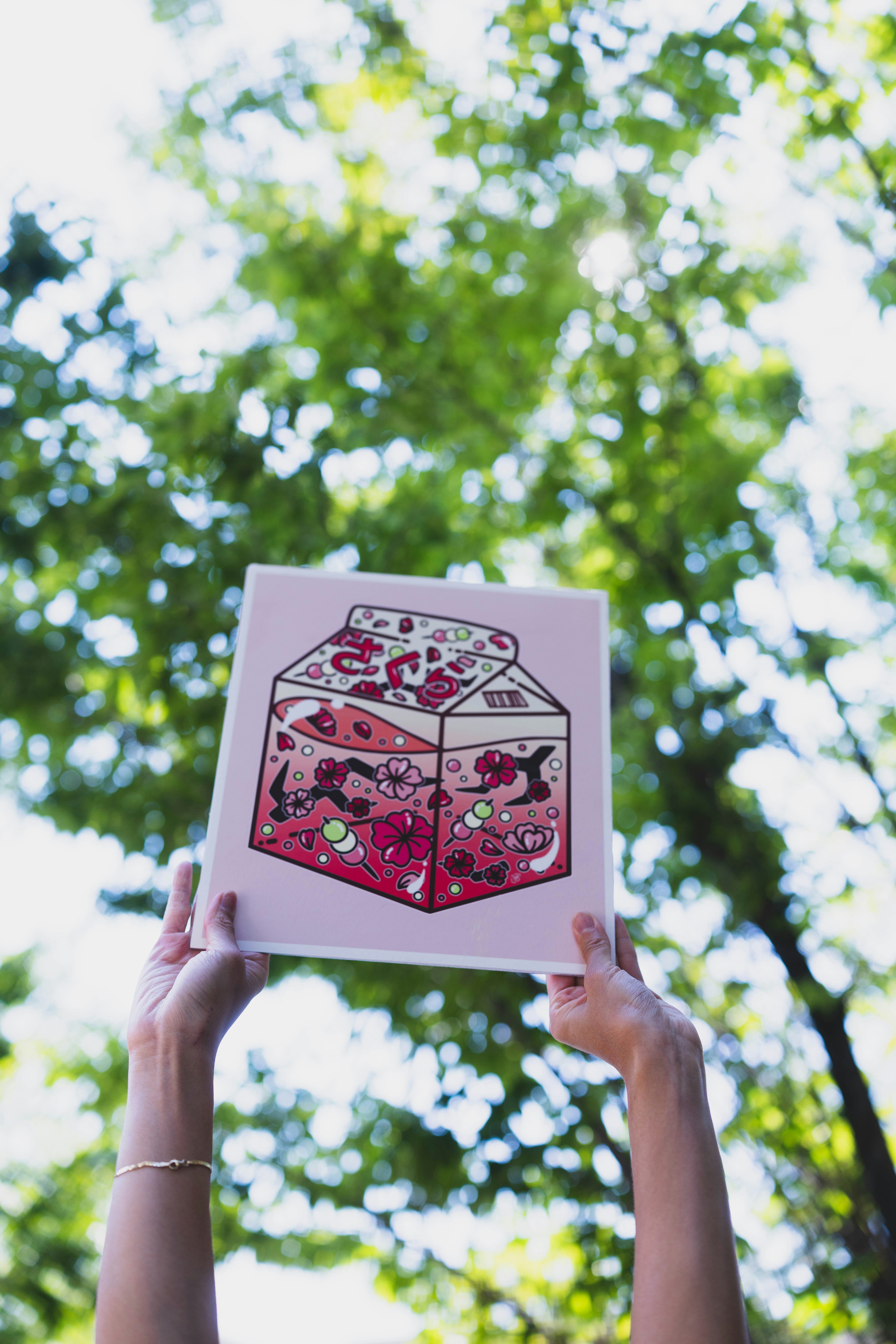 Whimsical Milk Carton Under the Canopy