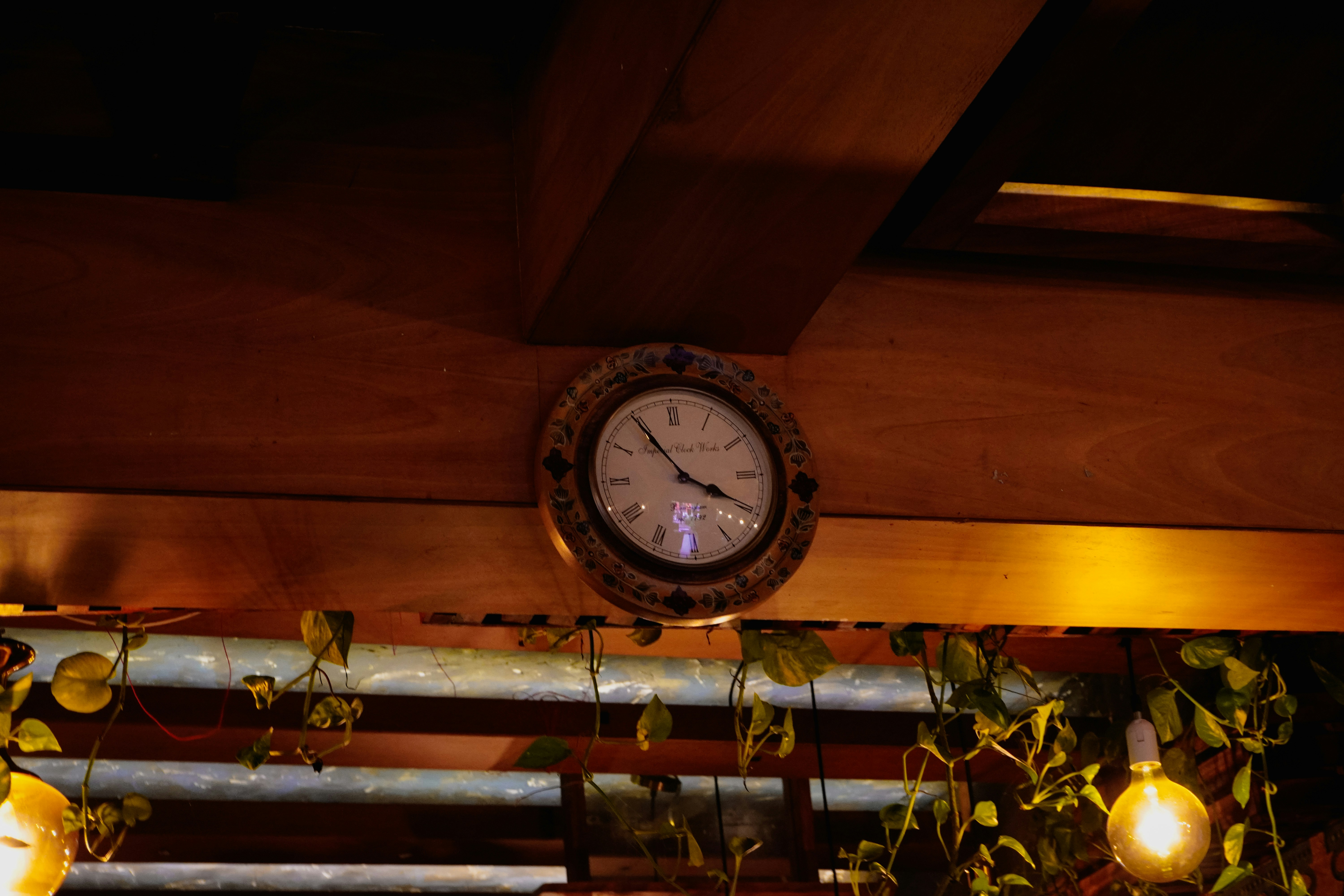 Timeless Moments: A Clock's Quiet Vigil