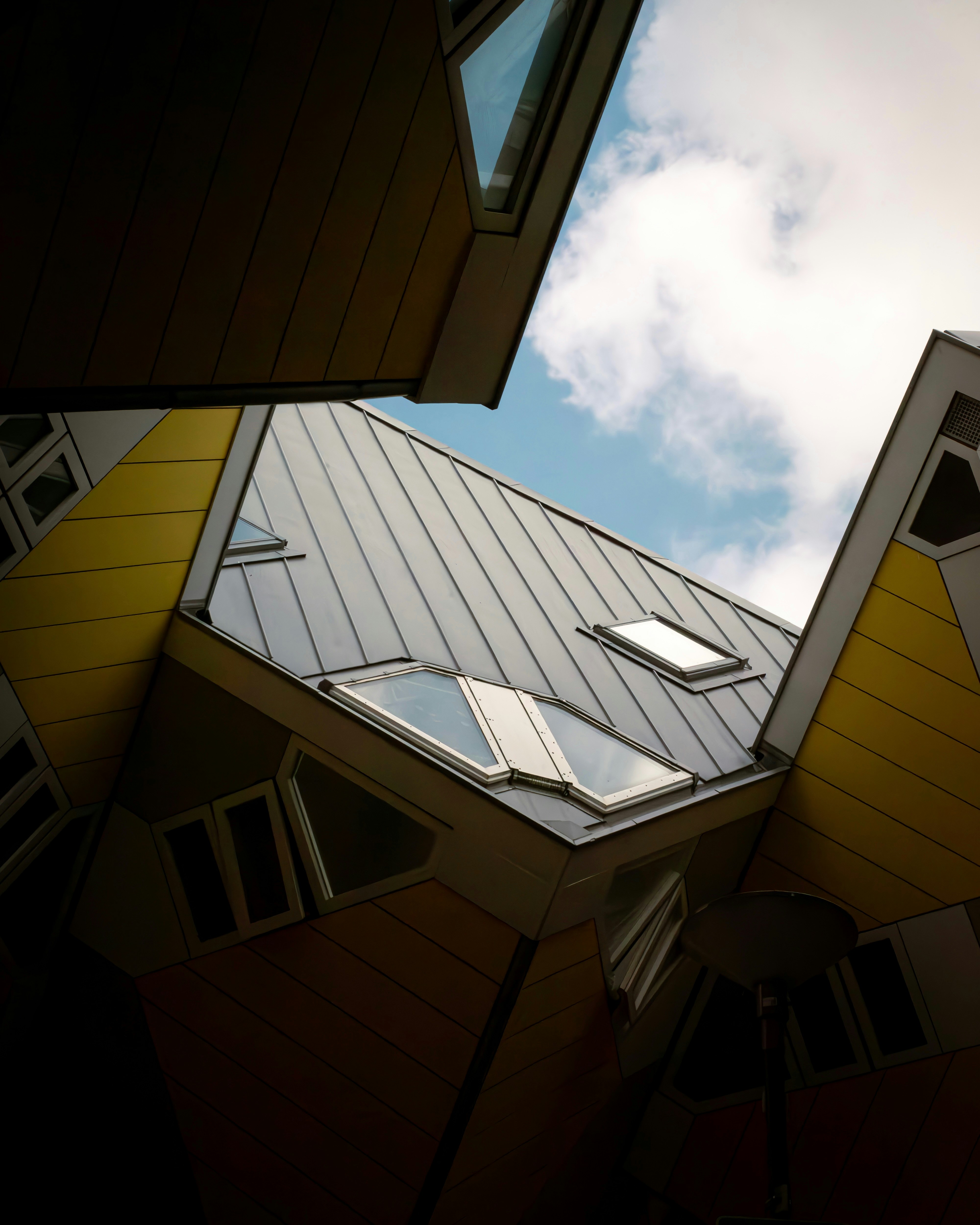 Kijk-Kubus, Rotterdam | Modern cubic houses against a cloudy sky